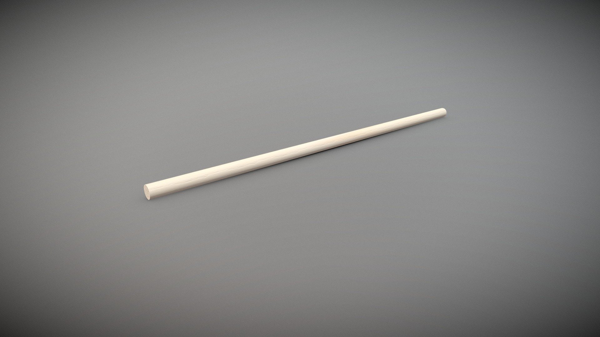 Rond houten stok | Ø6 mm, lengte 500 mm - 3D model by Stichting ...