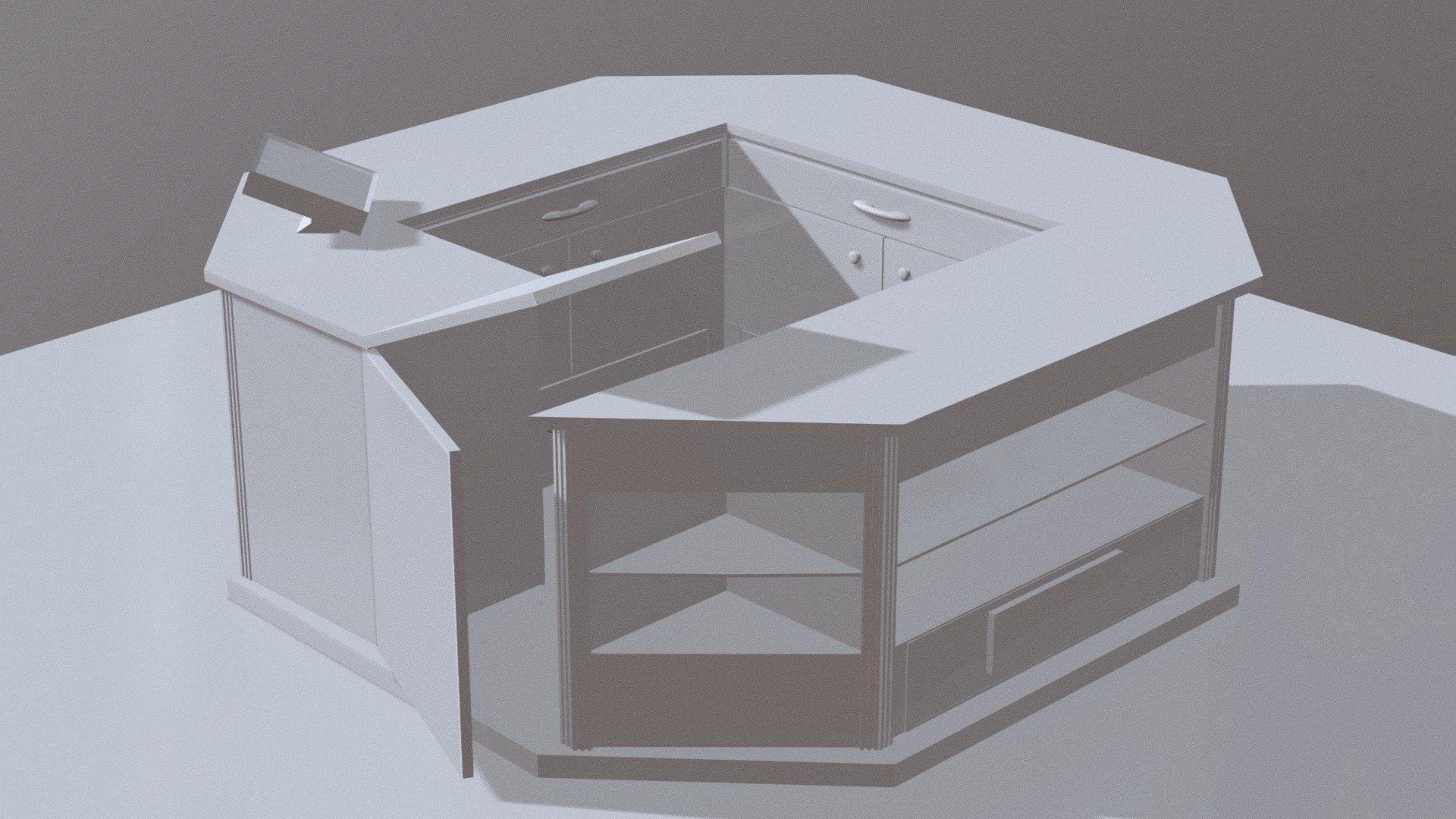 Proposta de Quiosque - 3D model by Fernando.Souza1 [3d2853e] - Sketchfab
