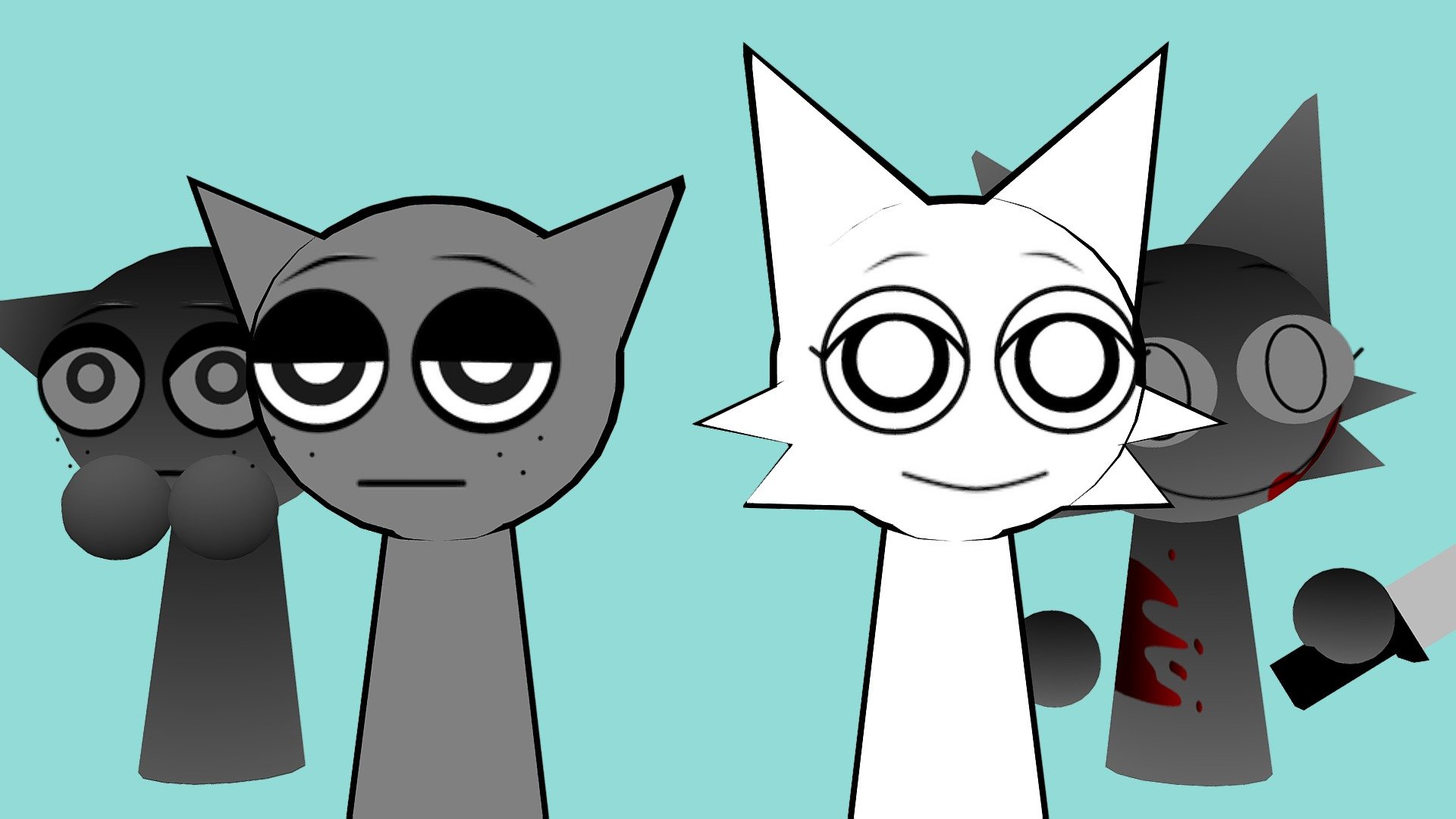 Sprunki - White And Gray - Download Free 3D model by wackbckmg [3d28734 ...