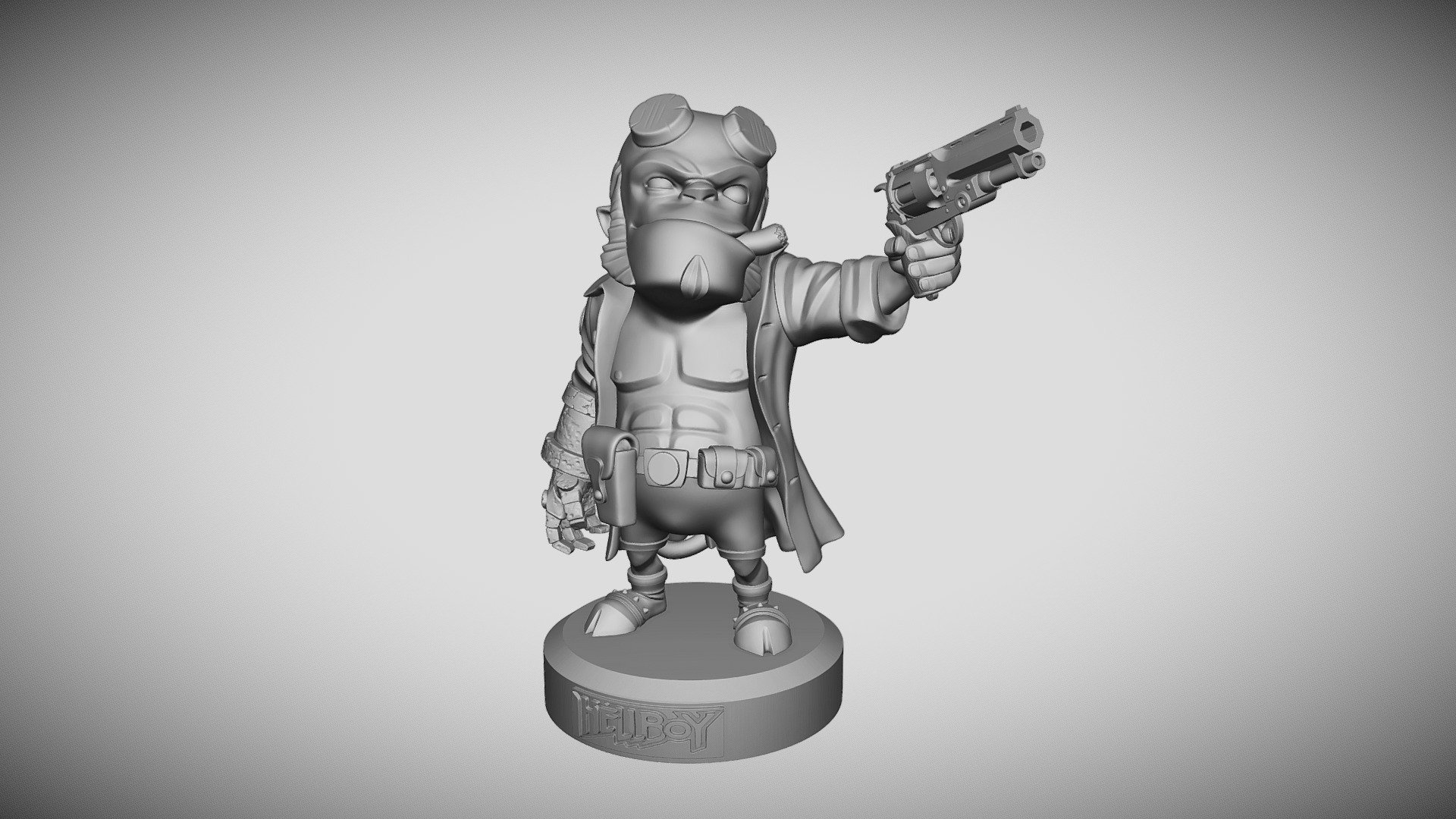 3D model "Hellboy" - 3D model by Eugene (@boppirex) [3d2b52e] - Sketchfab