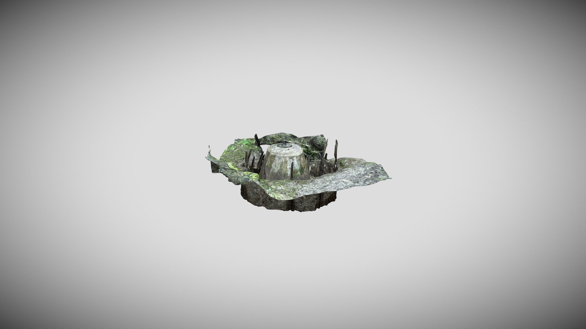 Wanstone, NT: Spigot Mortar Emplacement - 3D model by Isle Heritage CIC ...
