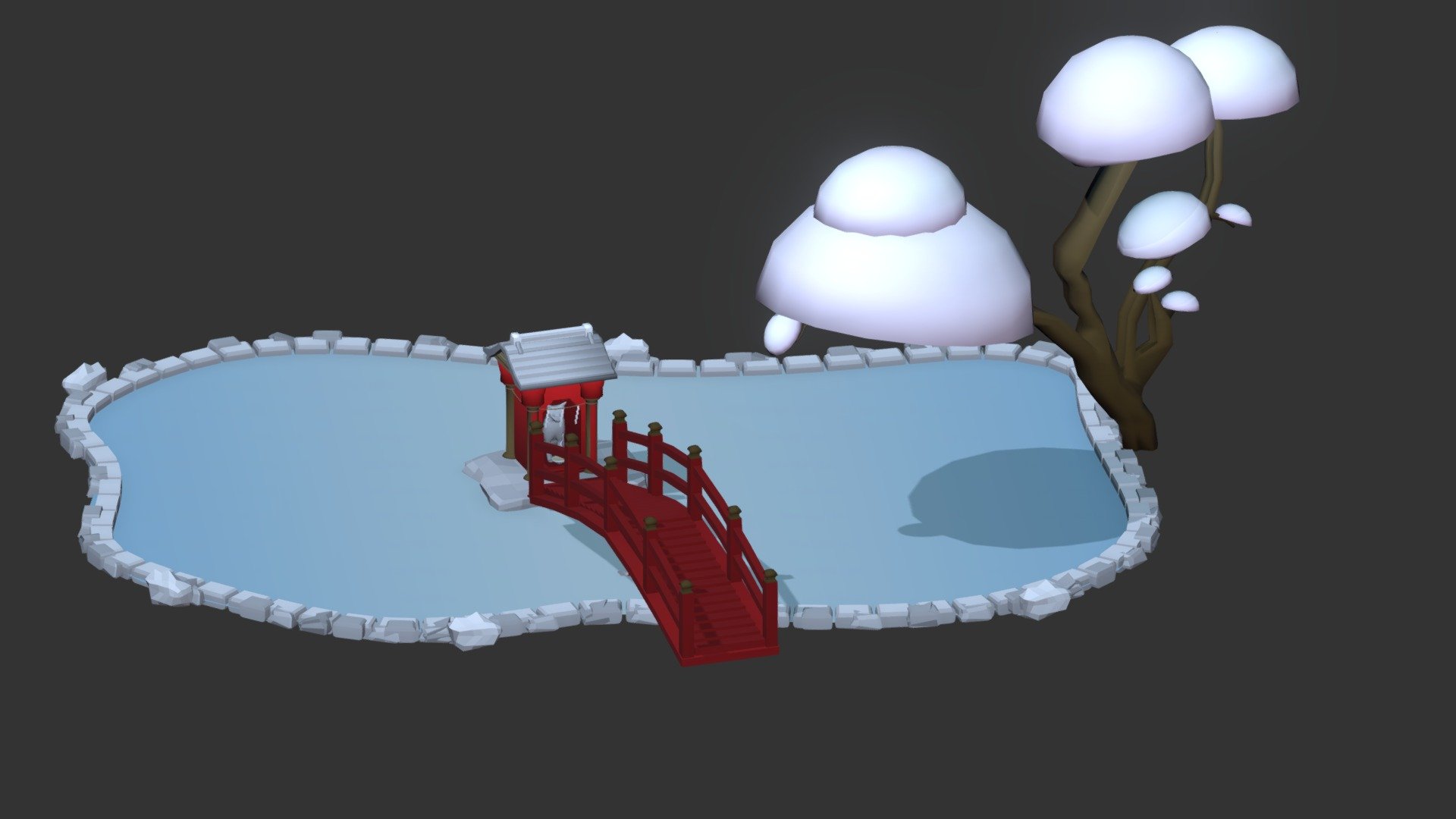 Koi Pond - 3D model by ETStudios [3d2f4d7] - Sketchfab