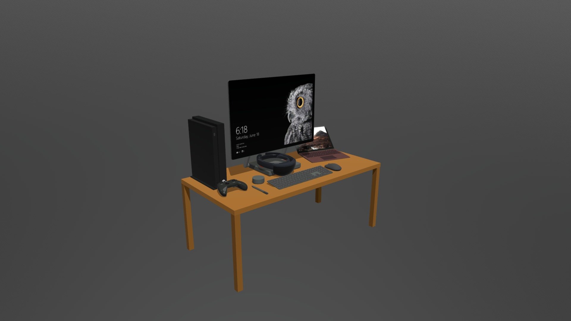Desk - Download Free 3D model by VN20 [3d33a3b] - Sketchfab