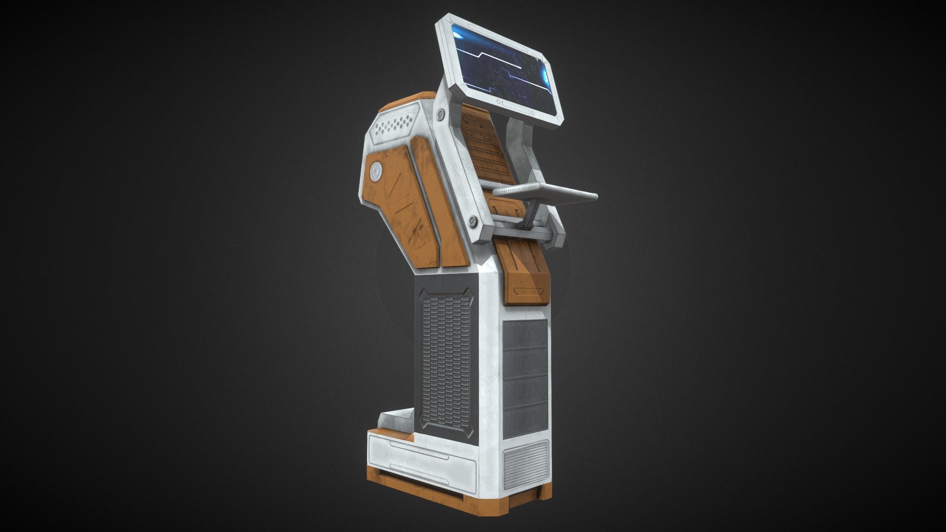 Sci-fi information panel 2 - 3D model by Scarecrow_original [3d34268 ...