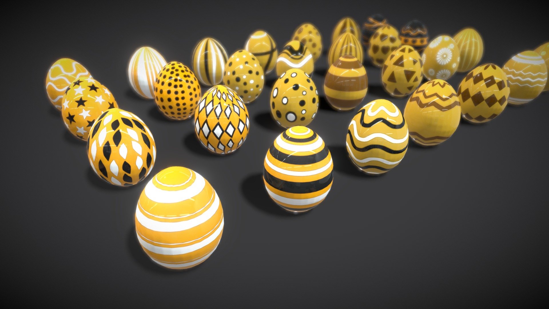 Collections Easter Eggs 6 - Buy Royalty Free 3D model by vustudios ...