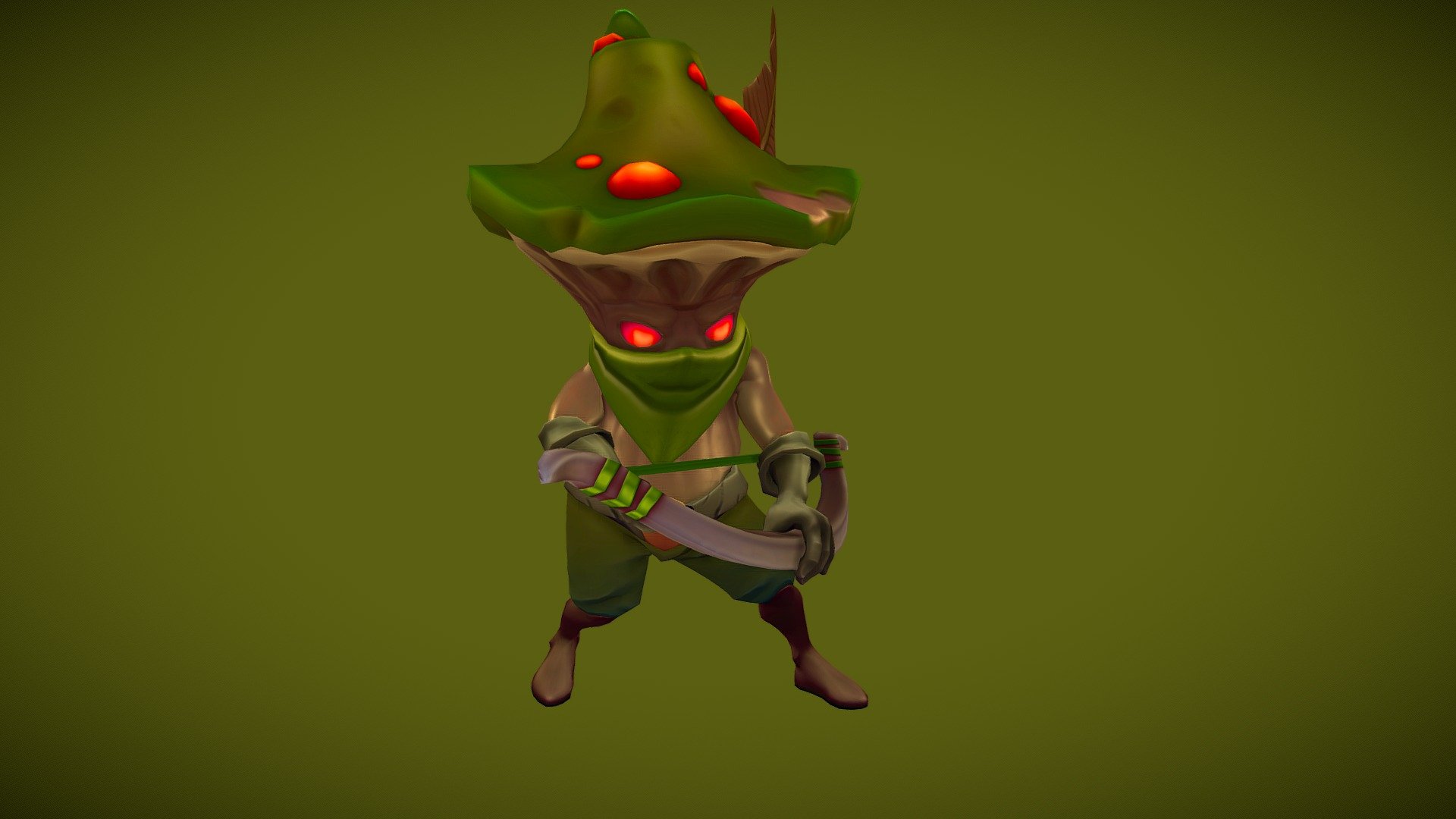 Stylized Mushroom Archer Minion - 3D model by N-hance Studio ...