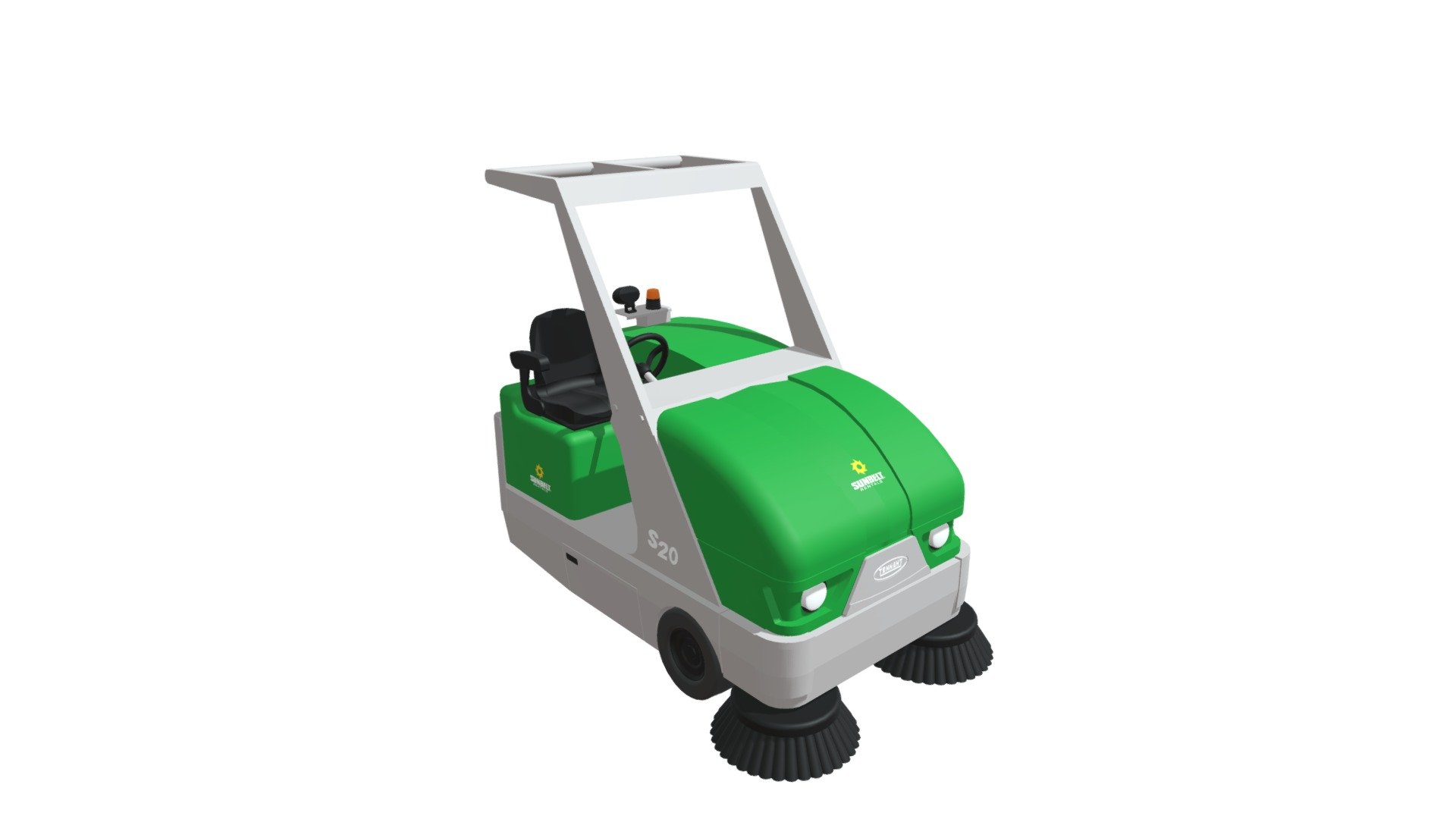 Compact Mid Sized Ride On Sweeper - S20 - 3D model by bimstore ...