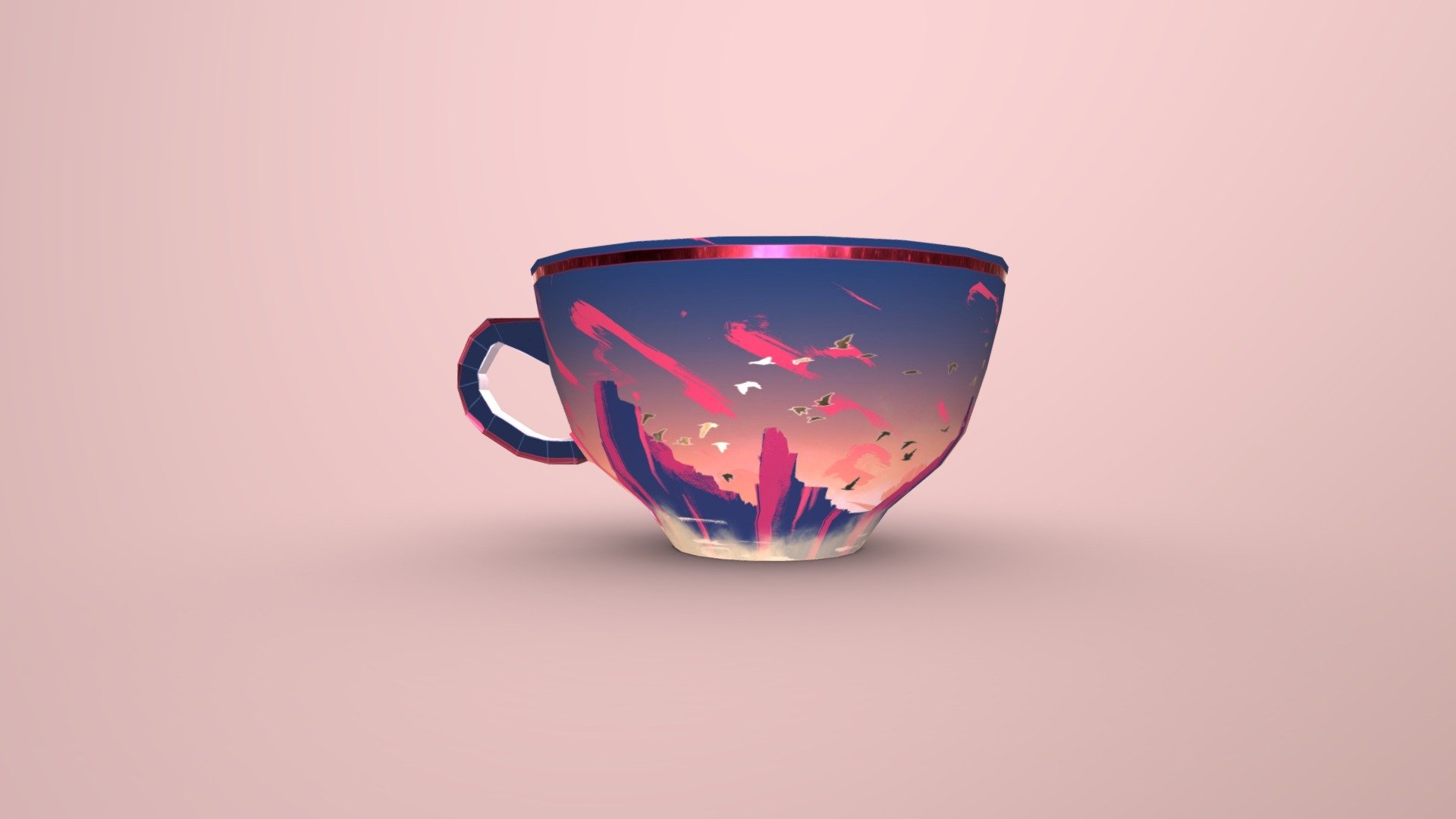 Sunset cup - 3D model by MarcusStones [3d3ecdc] - Sketchfab