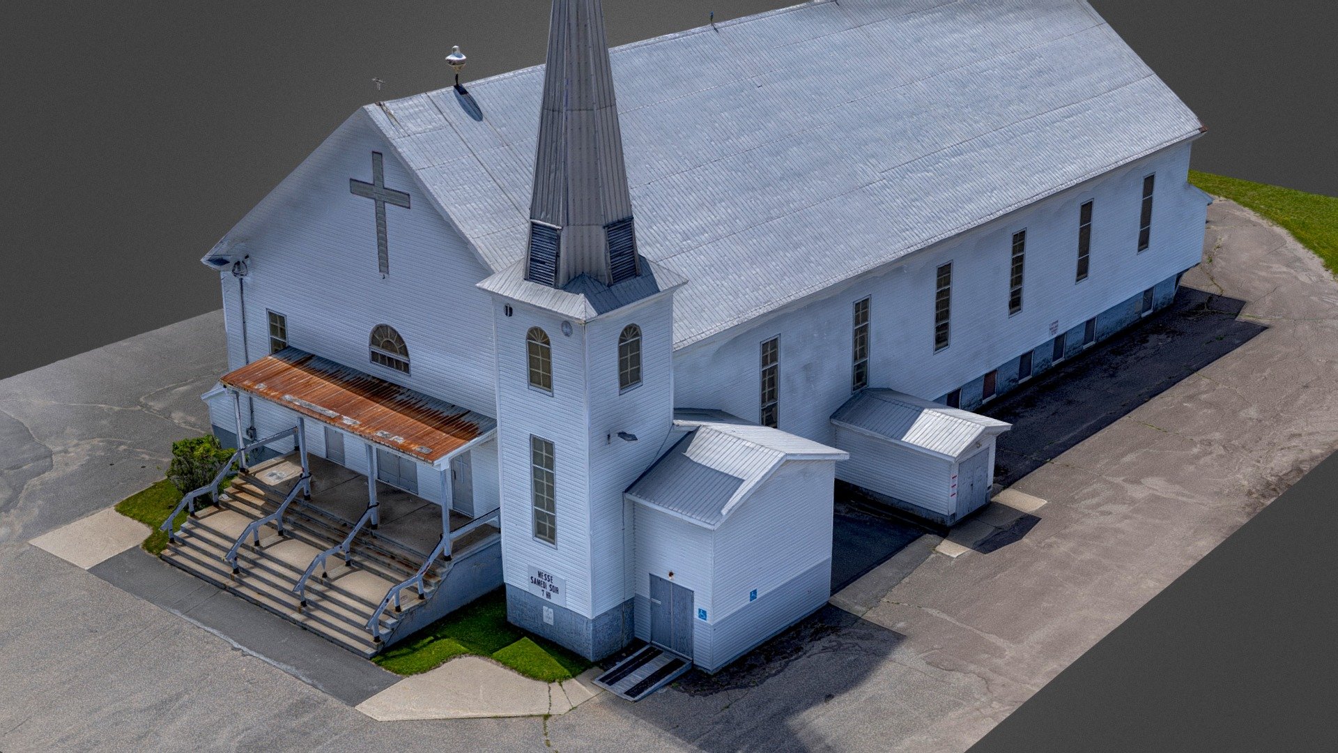 Catholic church in Allardville, New Brunswick - Download Free 3D model ...