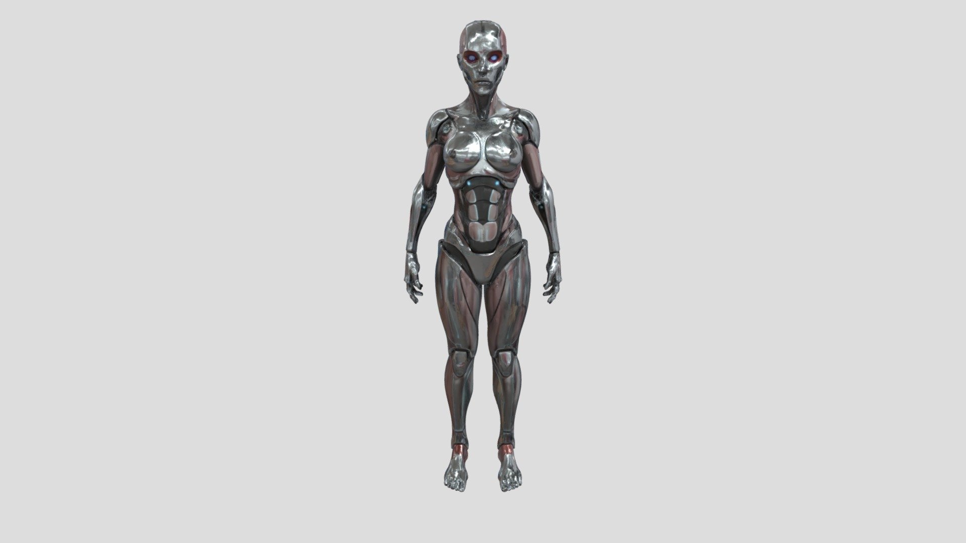 Neon Cyborg - Download Free 3D model by urutautec [3d40b51] - Sketchfab