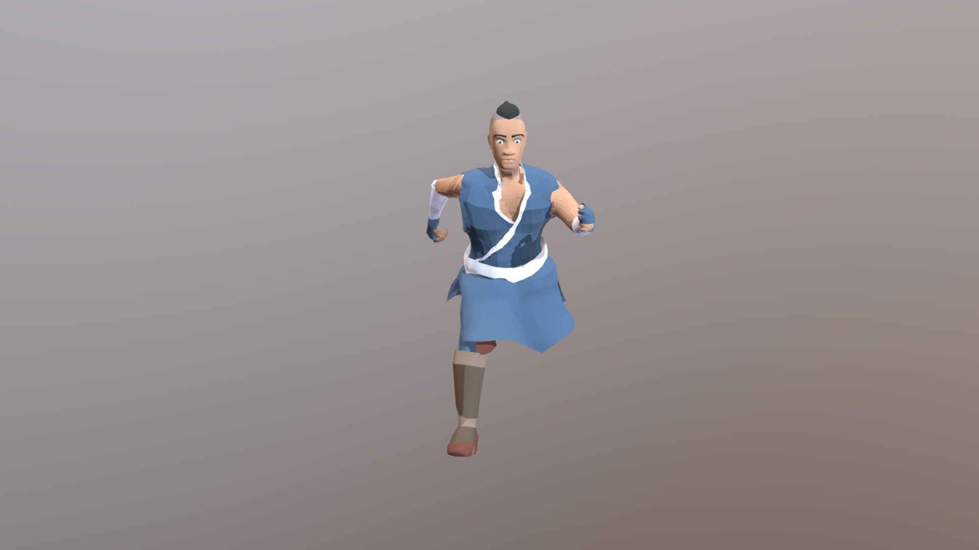 Sokka character run cycle - 3D model by Andersonlau [3d42cae] - Sketchfab
