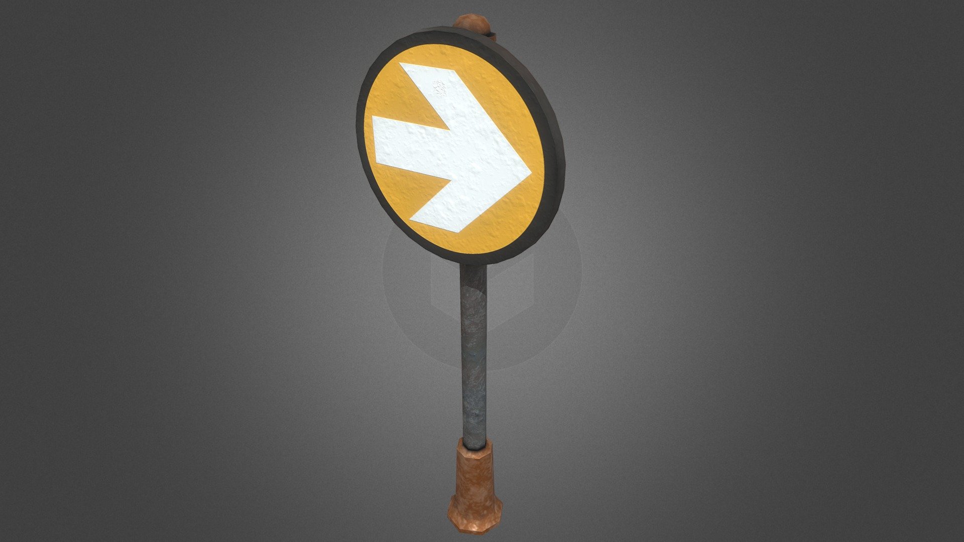 Turn Indicator sign - 3D model by TiesG [3d43350] - Sketchfab