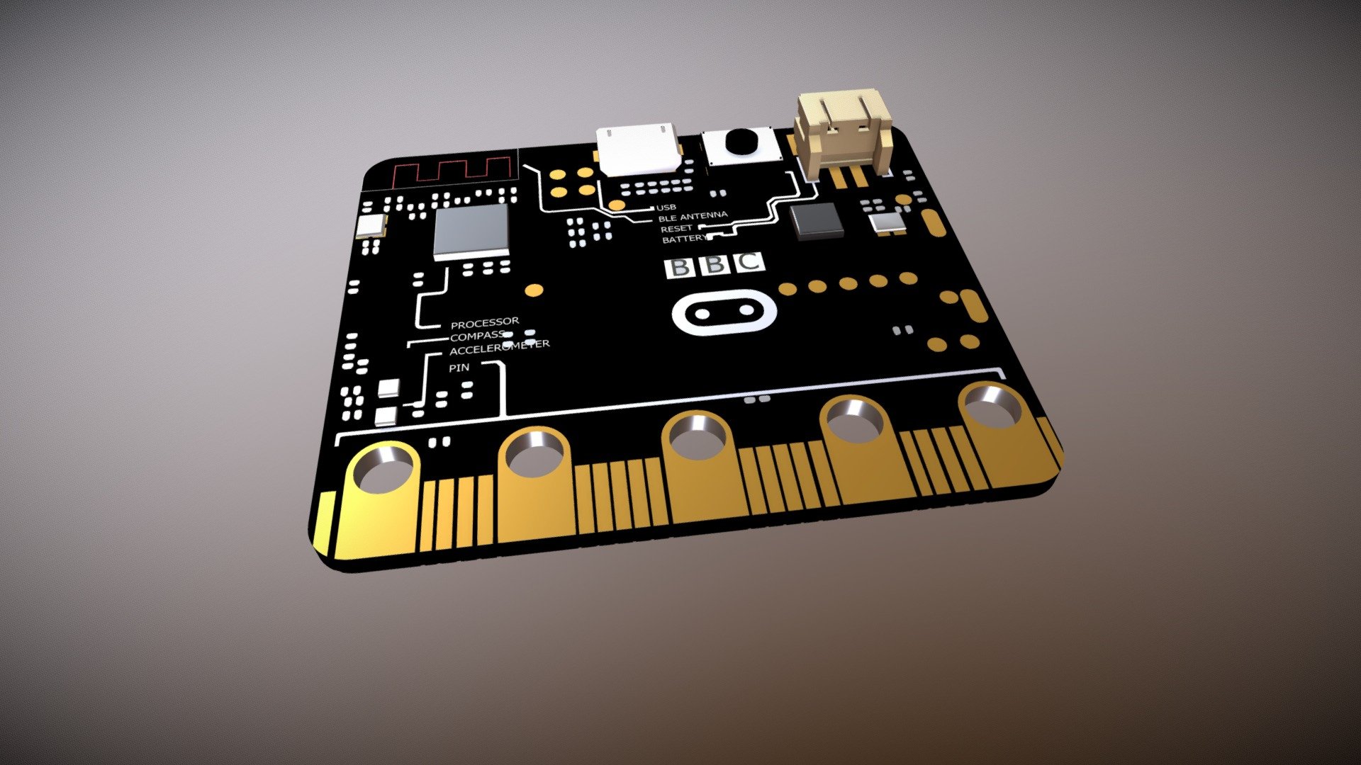 Micro:bit - 3D model by Stichting Consortium Beroepsonderwijs (@scb3d ...