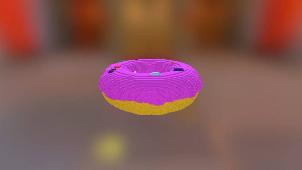 Minecraft 3D Model ~ Donut - Download Free 3D model by Fizzy_Chickens ...