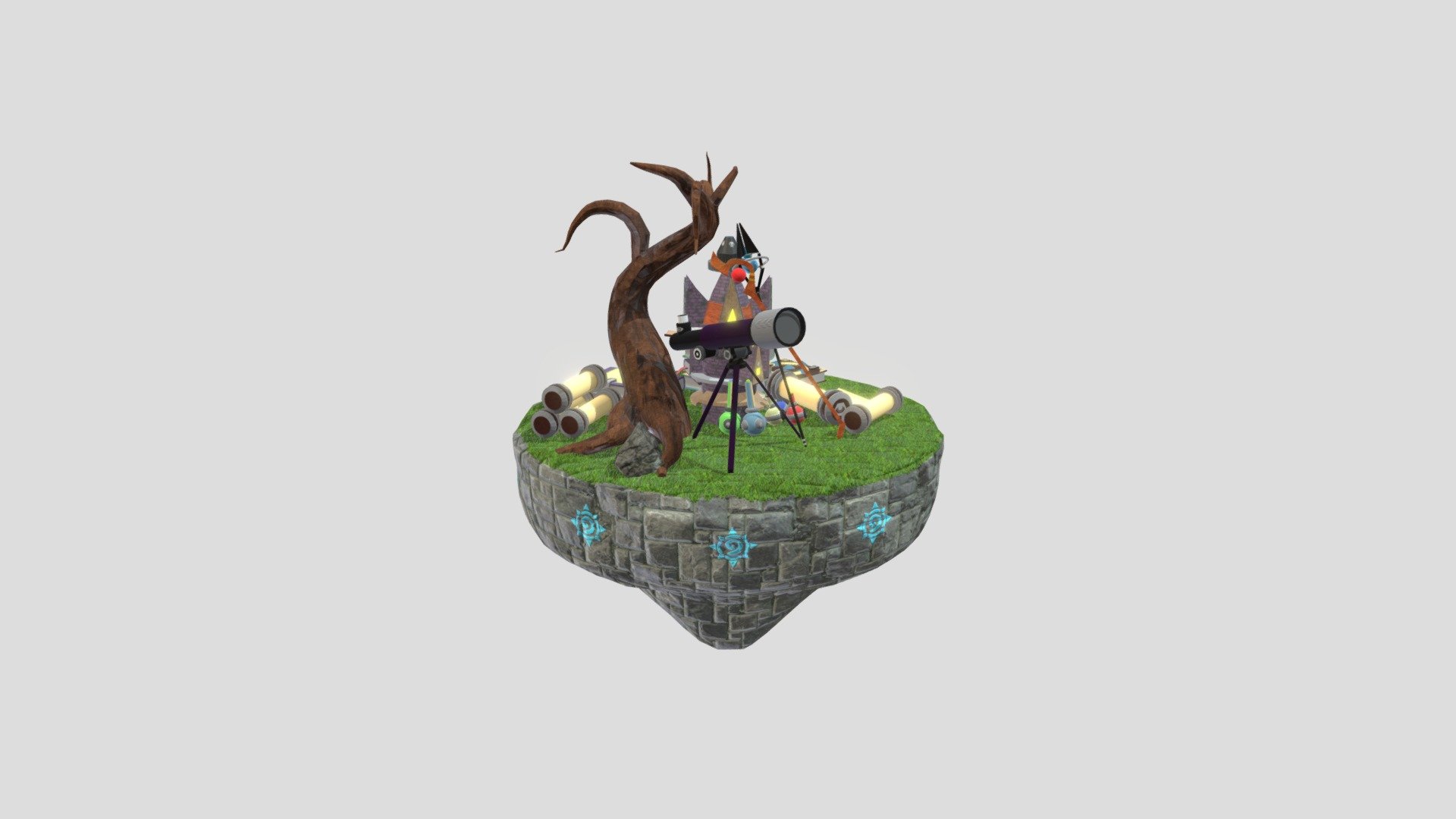 Wizard's Tower Diorama - 3D model by Ozan Leylek (@OzanStork) [3d4bde4 ...