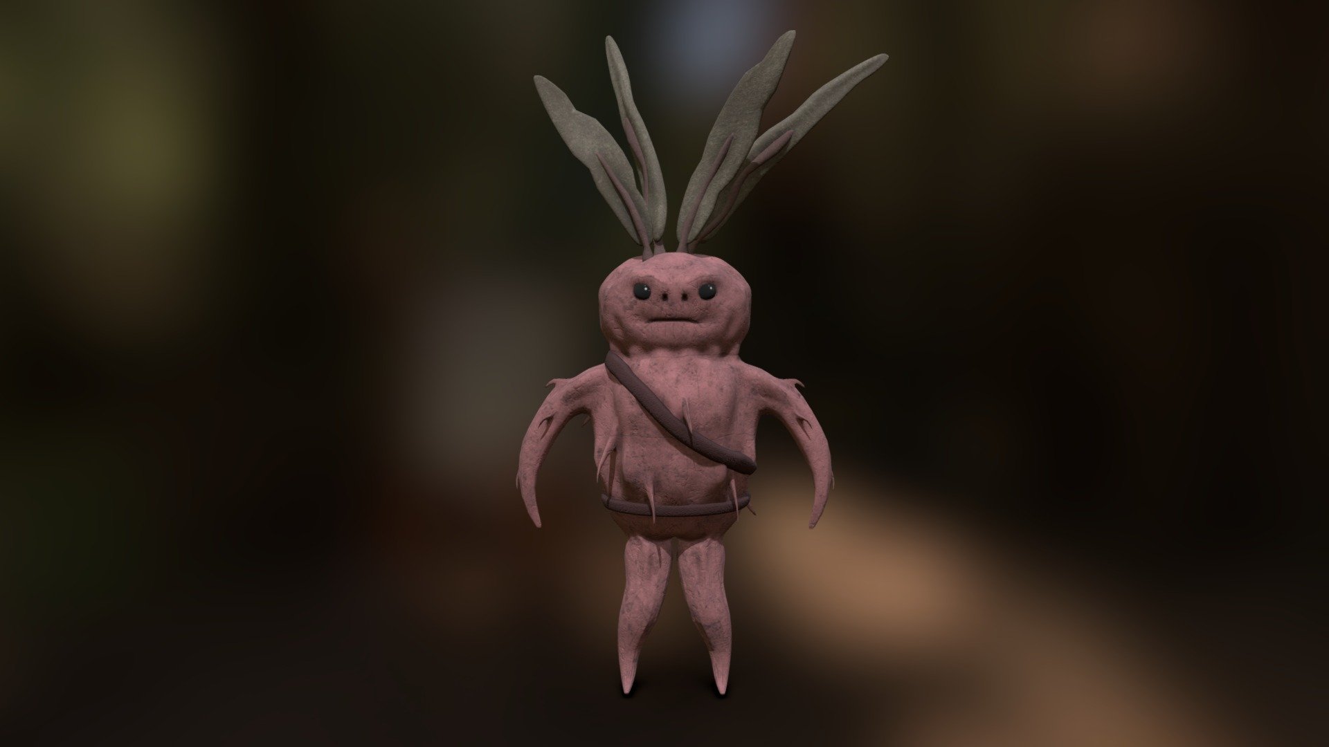 Mandragora Root Character - Download Free 3D model by DJHaski [3d4d331 ...
