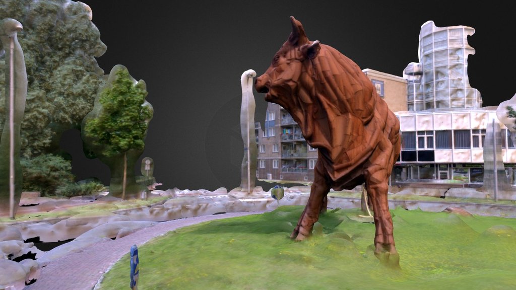 Stier Amersfoort (NL) - Download Free 3D model by kestrelgeodata ...
