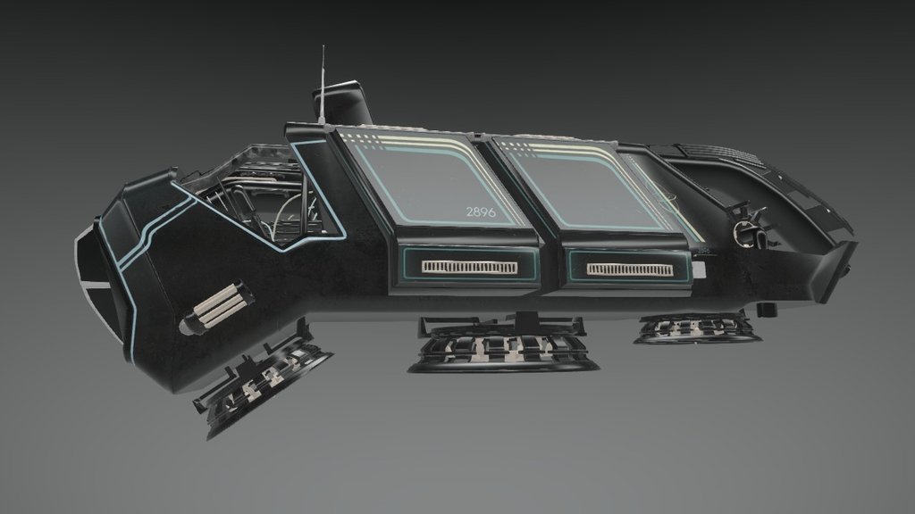Space Transporter - 3D model by carbon studio (@carbonstudio) [3d50ad8 ...