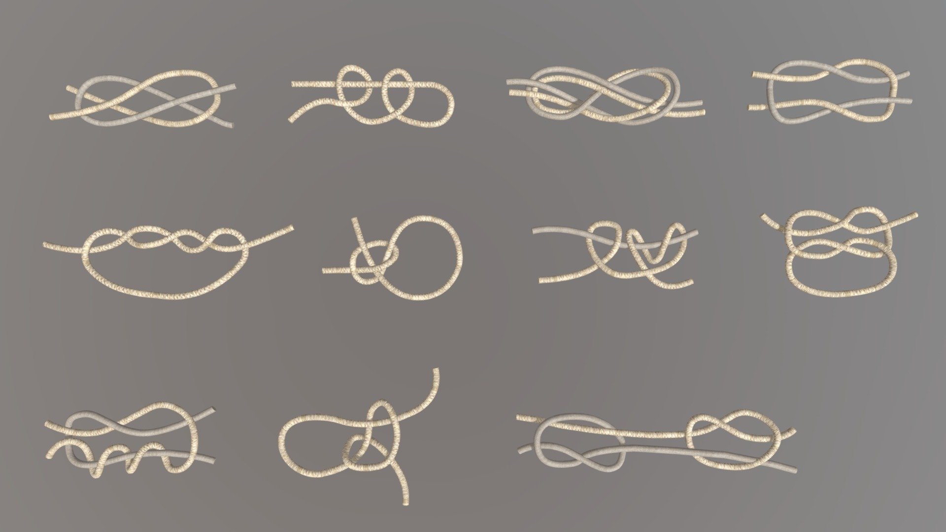 Strong Rope Knot 2 - Buy Royalty Free 3D model by JAN1 LAB ...