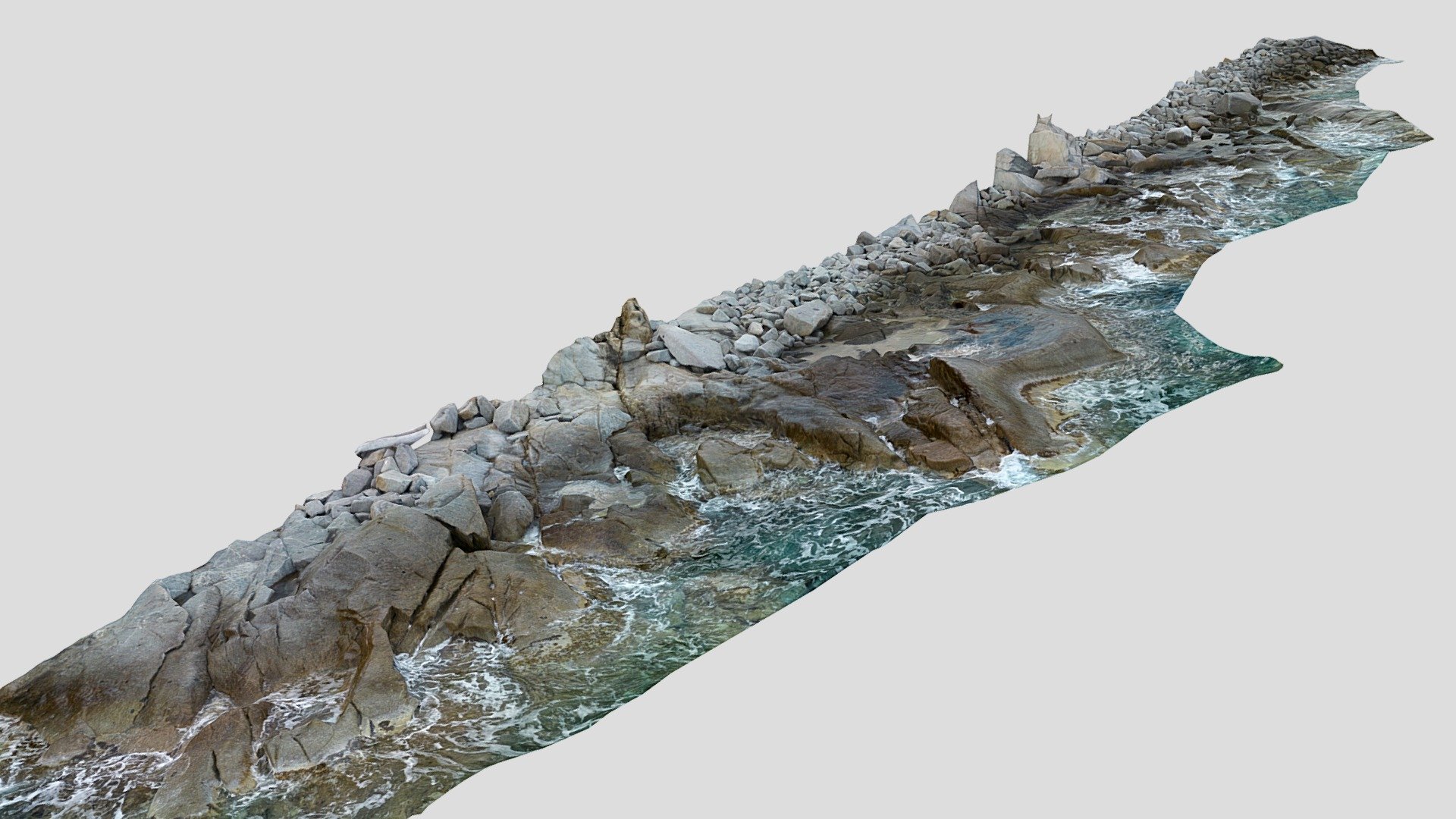 Ocean Cliff Scan 8k 024 - Buy Royalty Free 3D model by immerge [3d55e04 ...