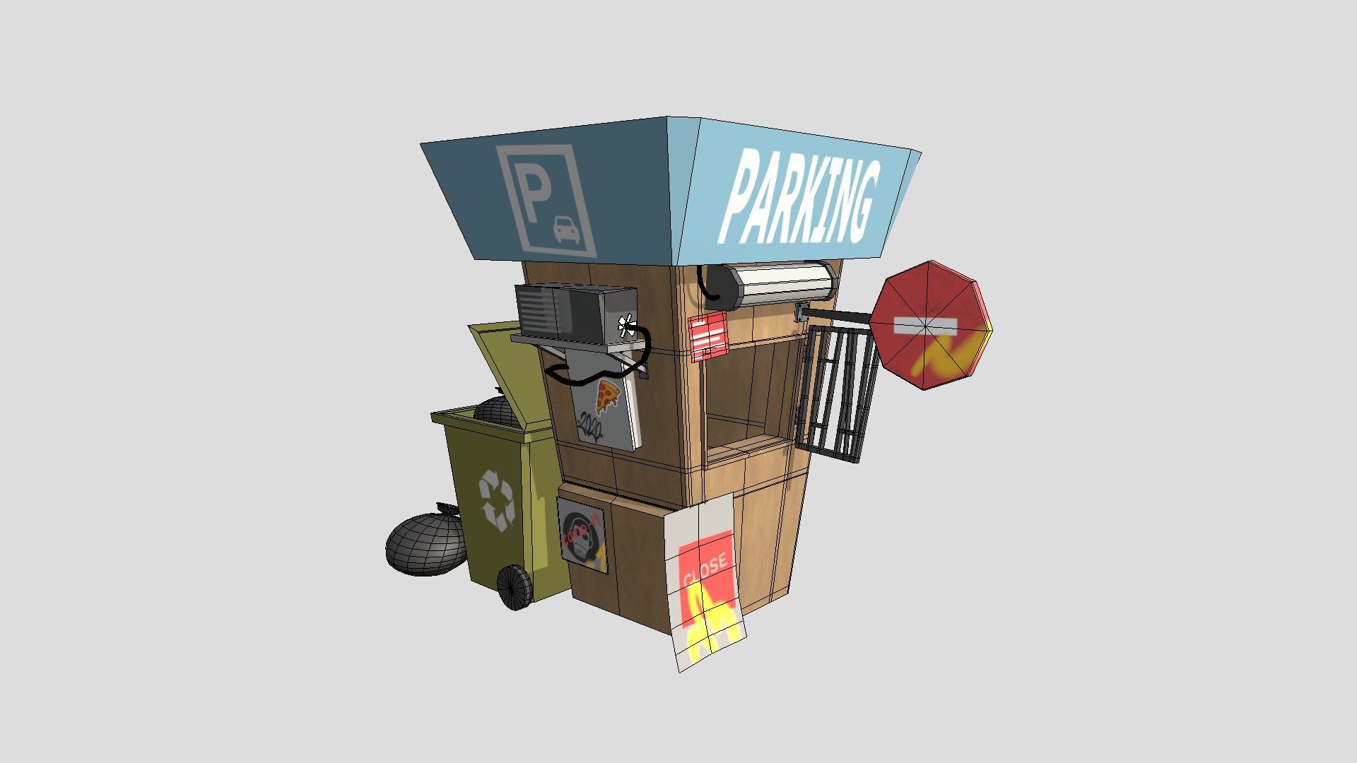 Parking Zone - 3D model by karydegollado [3d55e51] - Sketchfab