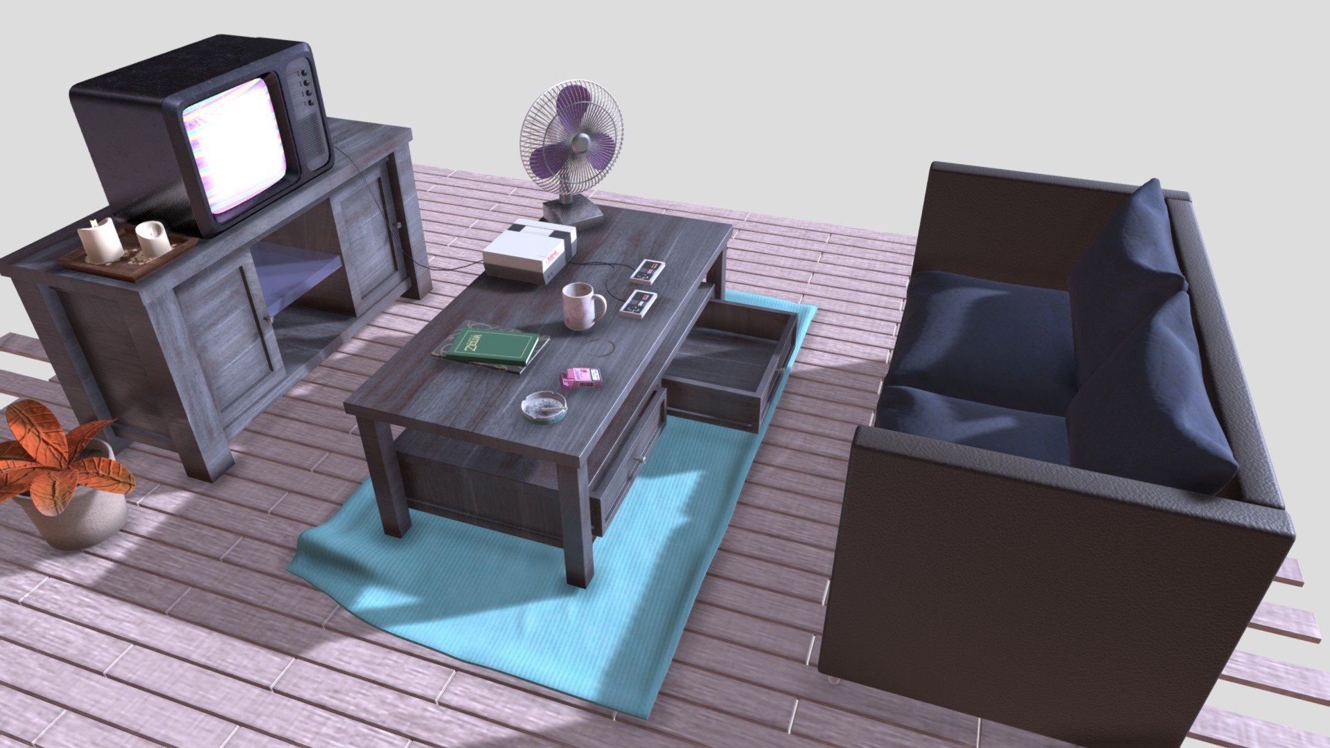 Scene texturing. - Download Free 3D model by shokiart [3d56f2b] - Sketchfab