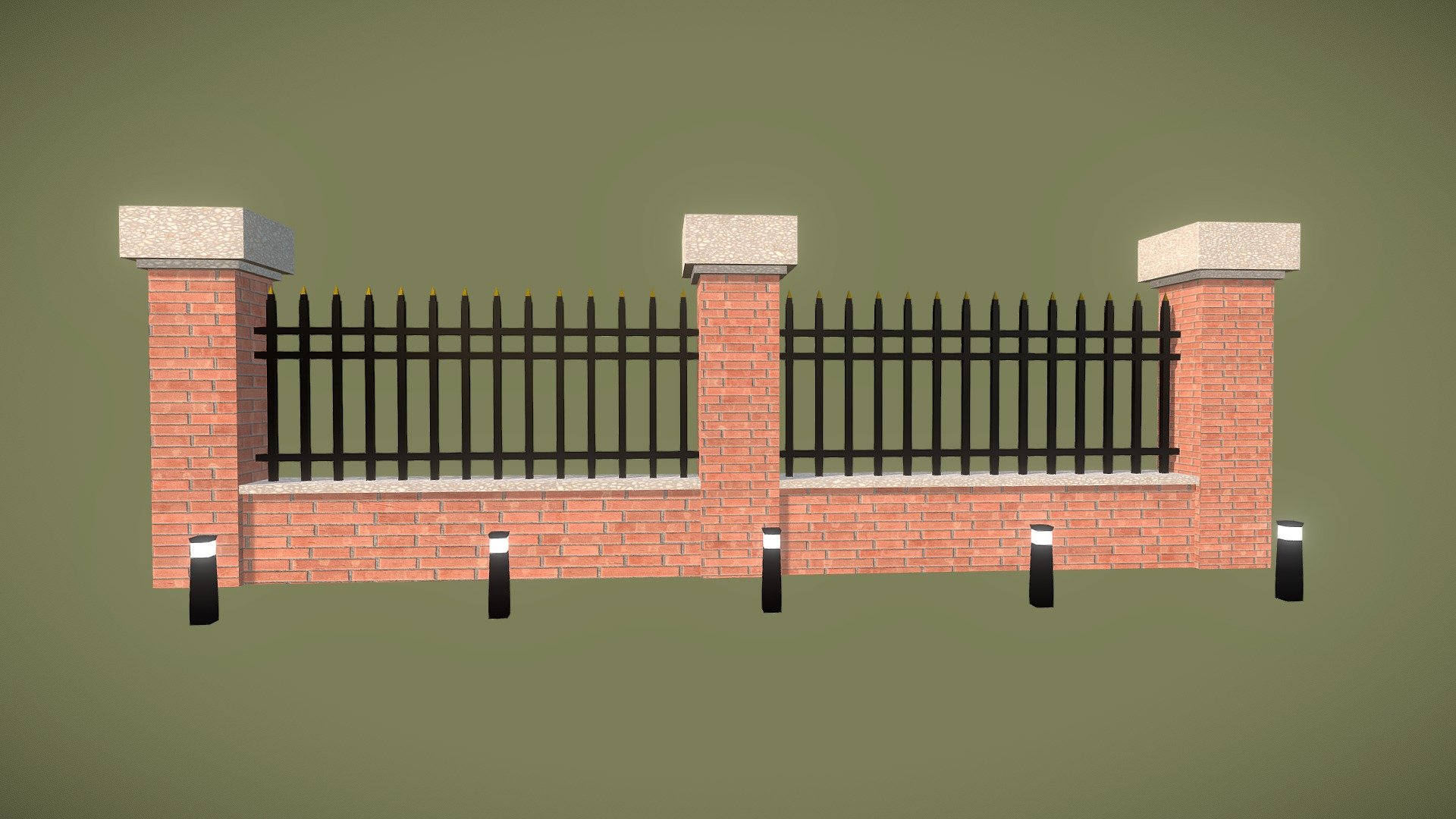 Fence Model - Download Free 3D model by Geometry (@geometry.design ...