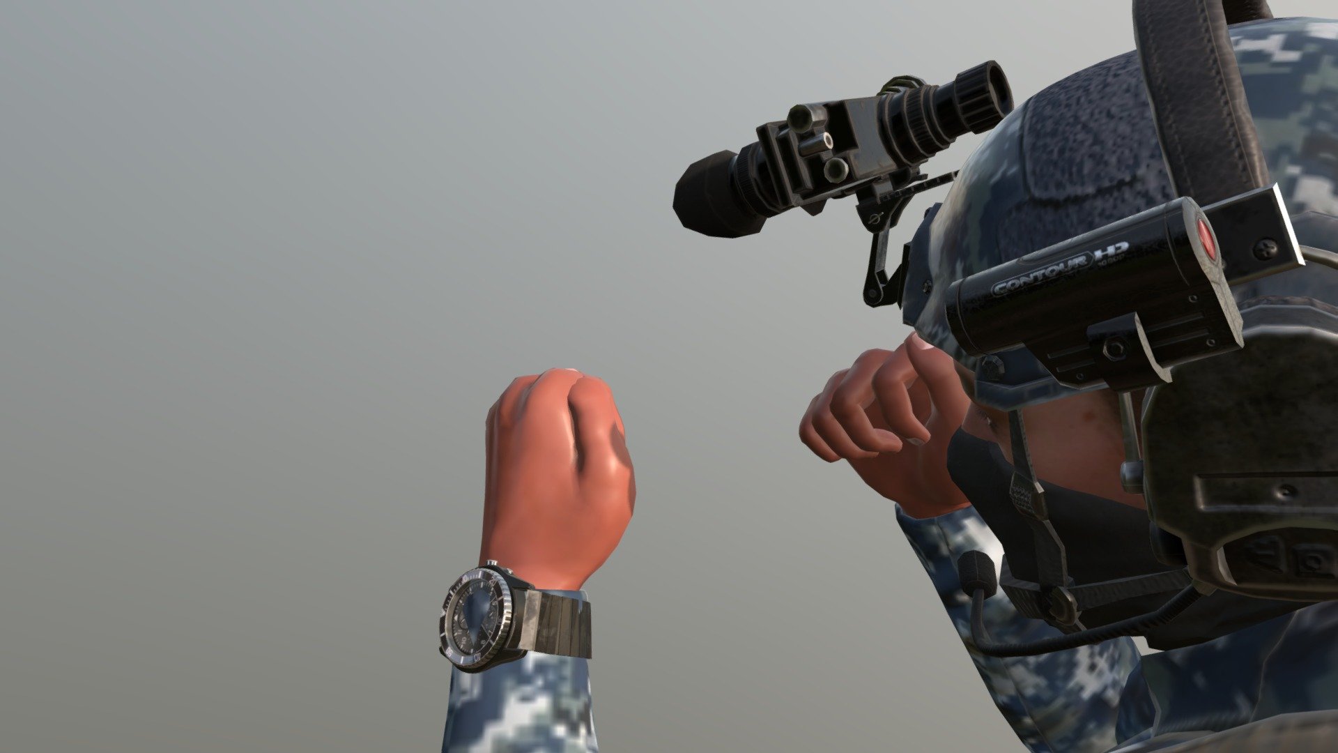 Equipt Army Guy Time - 3D model by MrVr [3d57dc4] - Sketchfab
