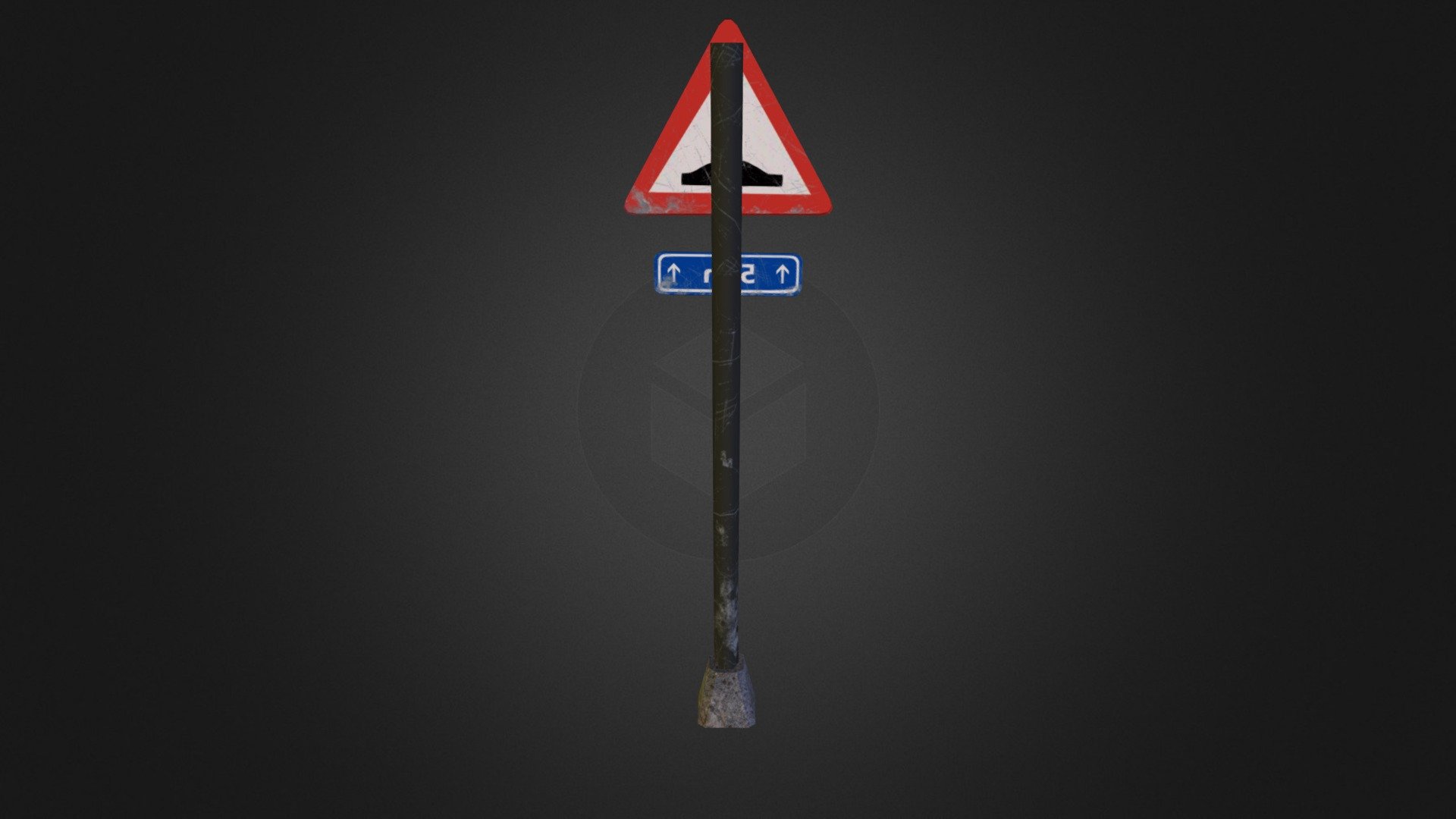traffic bord - 3D model by jeroen_creteur [3d5eb9e] - Sketchfab
