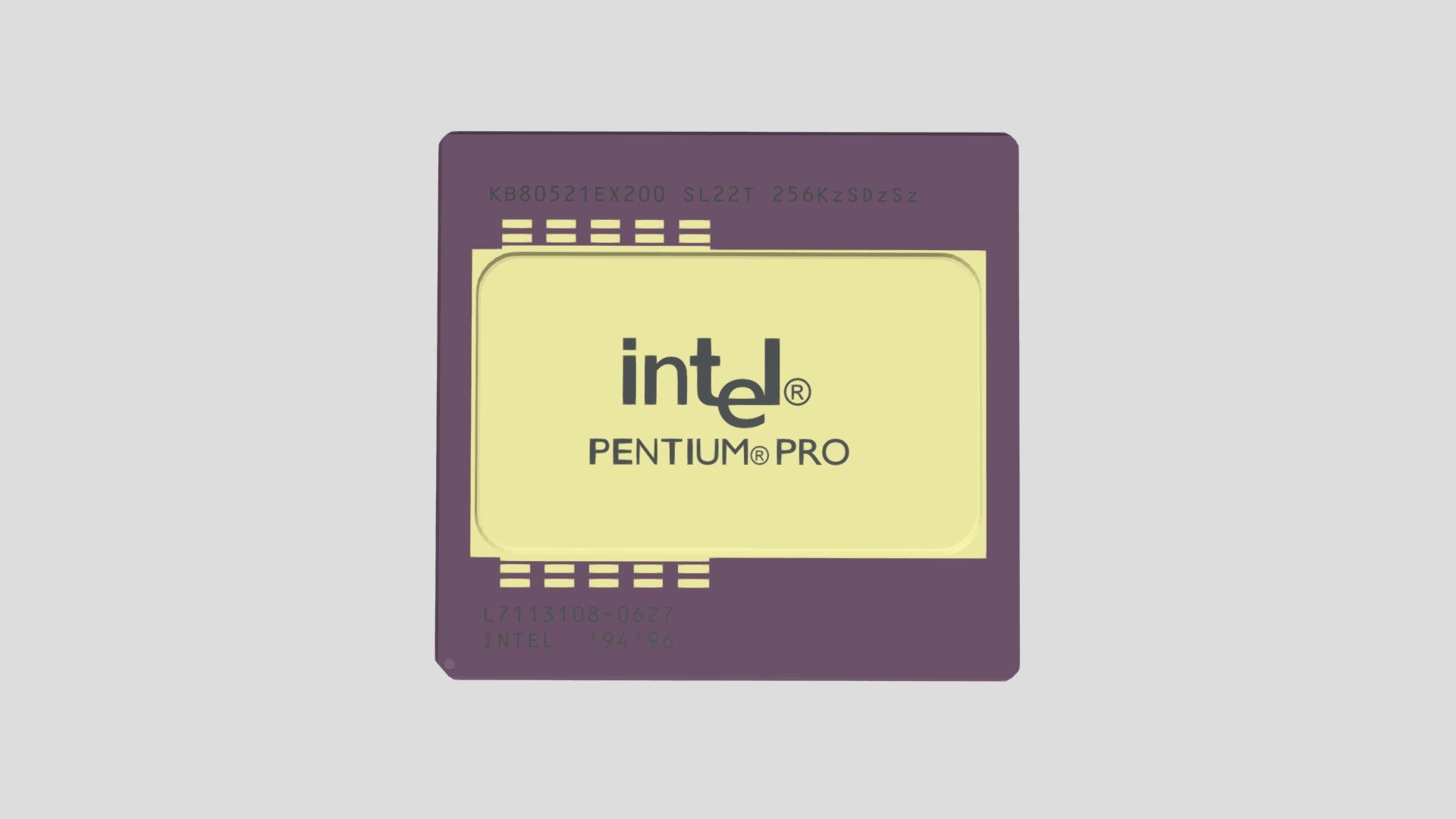 INTEL Pentium Pro Socket8 - Download Free 3D model by Хлюпич (@hlupich ...