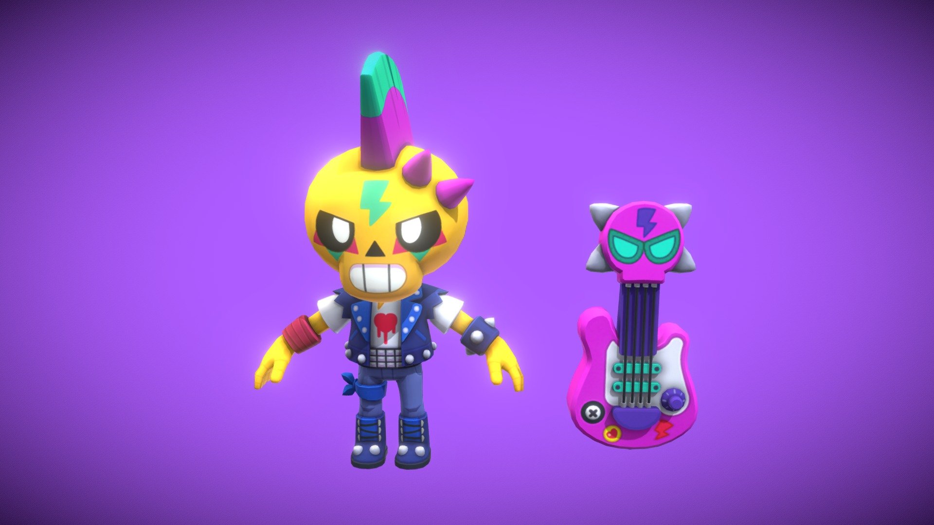 Trash Poco t-pose Brawl Stars - Download Free 3D model by shertiku ...