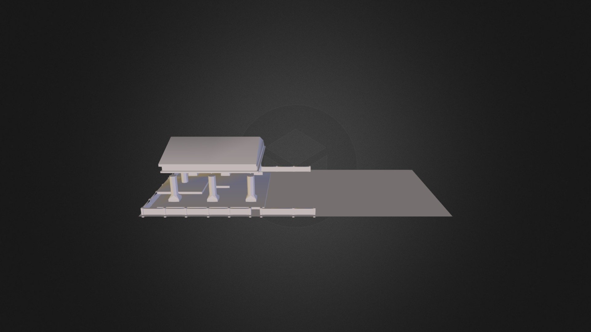 A Simple Temple - 3D model by joostvanderlinden-designs [3d6787b ...