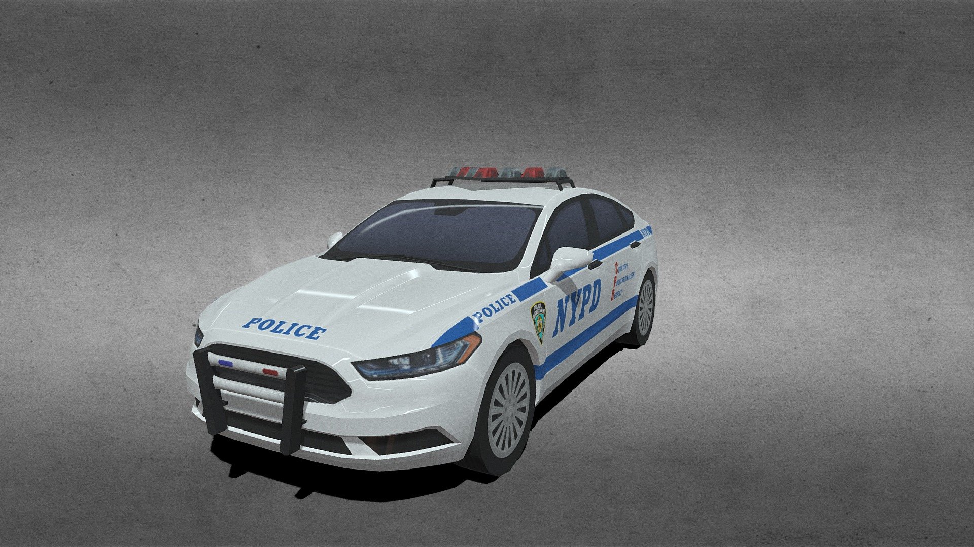 Ford modeo police interceptor NYPD - Download Free 3D model by ...
