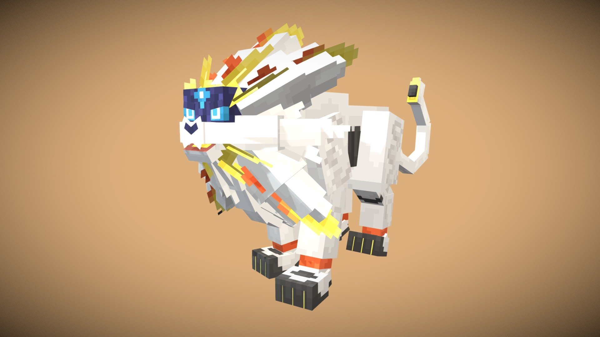 Solgaleo - Minecraft Cobblemon Style - 3D model by AGA_0 (@AGA0 ...