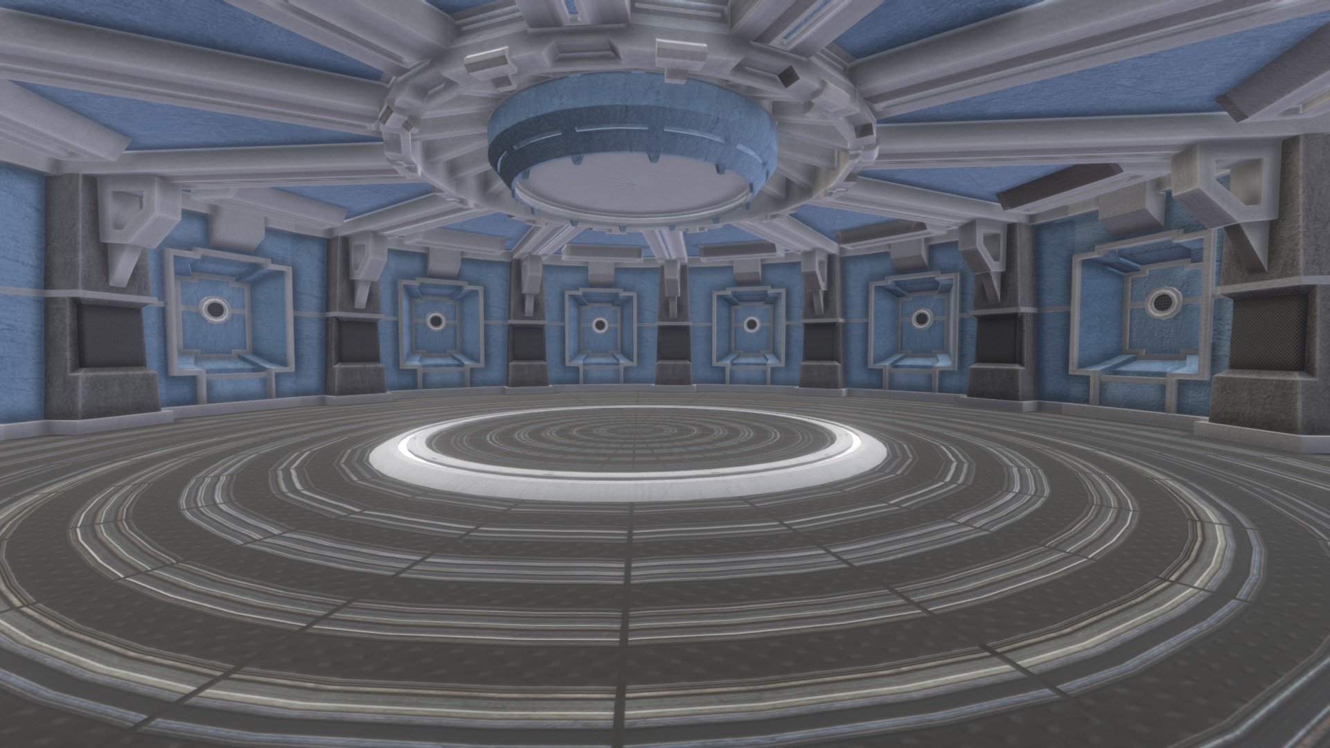 Sci-Fi Circular Environment - 3D model by Nathan E. Green (@Narasamsa ...