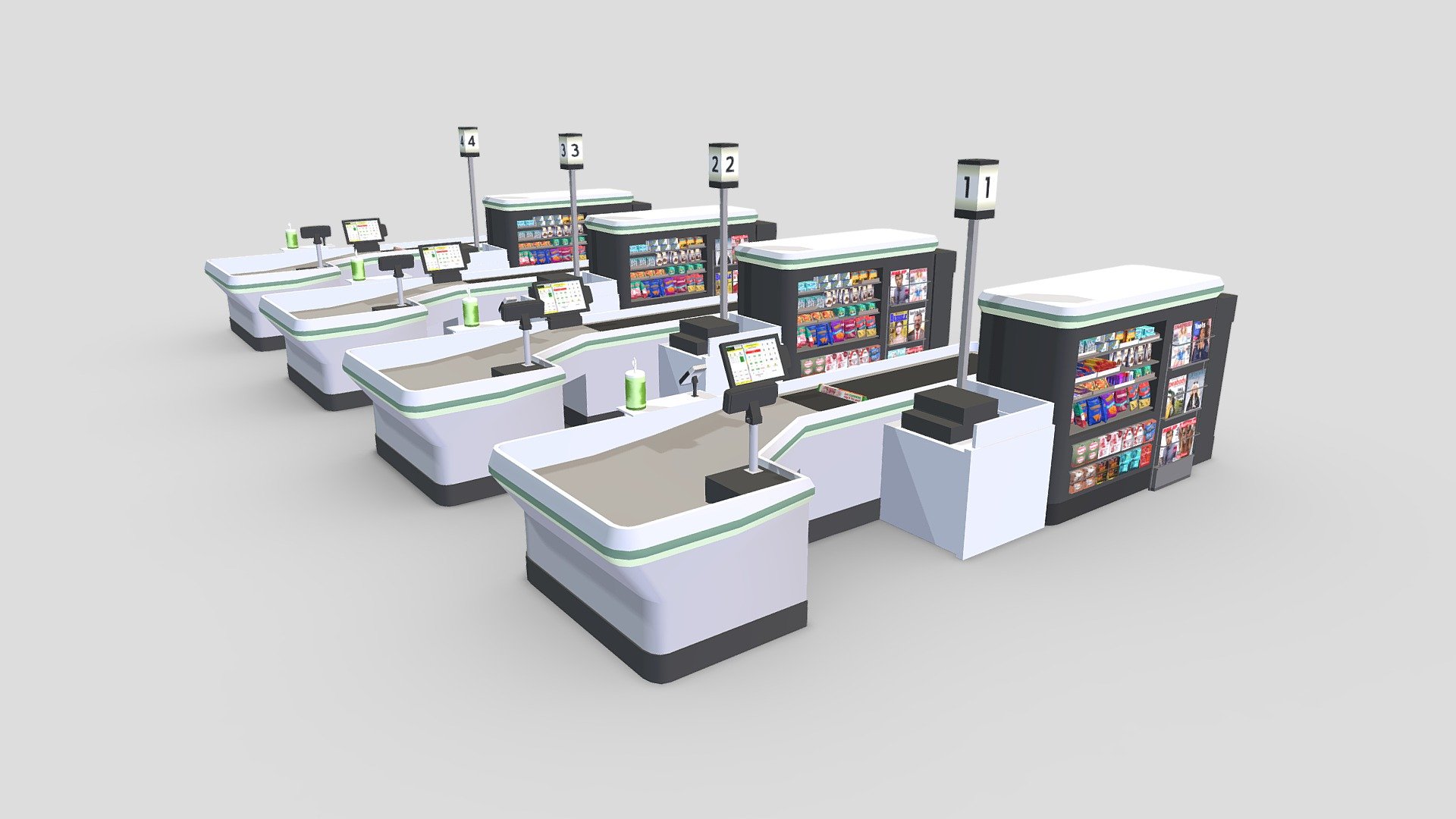 Checkout - Buy Royalty Free 3D model by MW 3D (@mw3dart) [3d6d796 ...