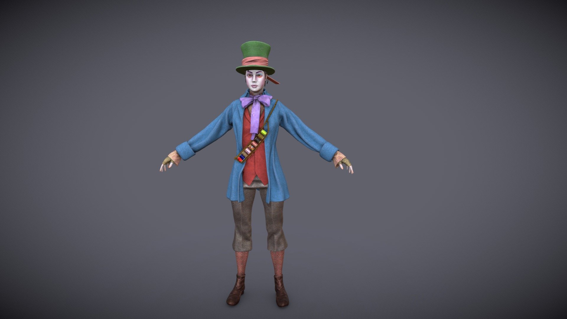 Mad Hatter - 3D model by ZodaStr3am (@azsilverstein) [3d6f618] - Sketchfab