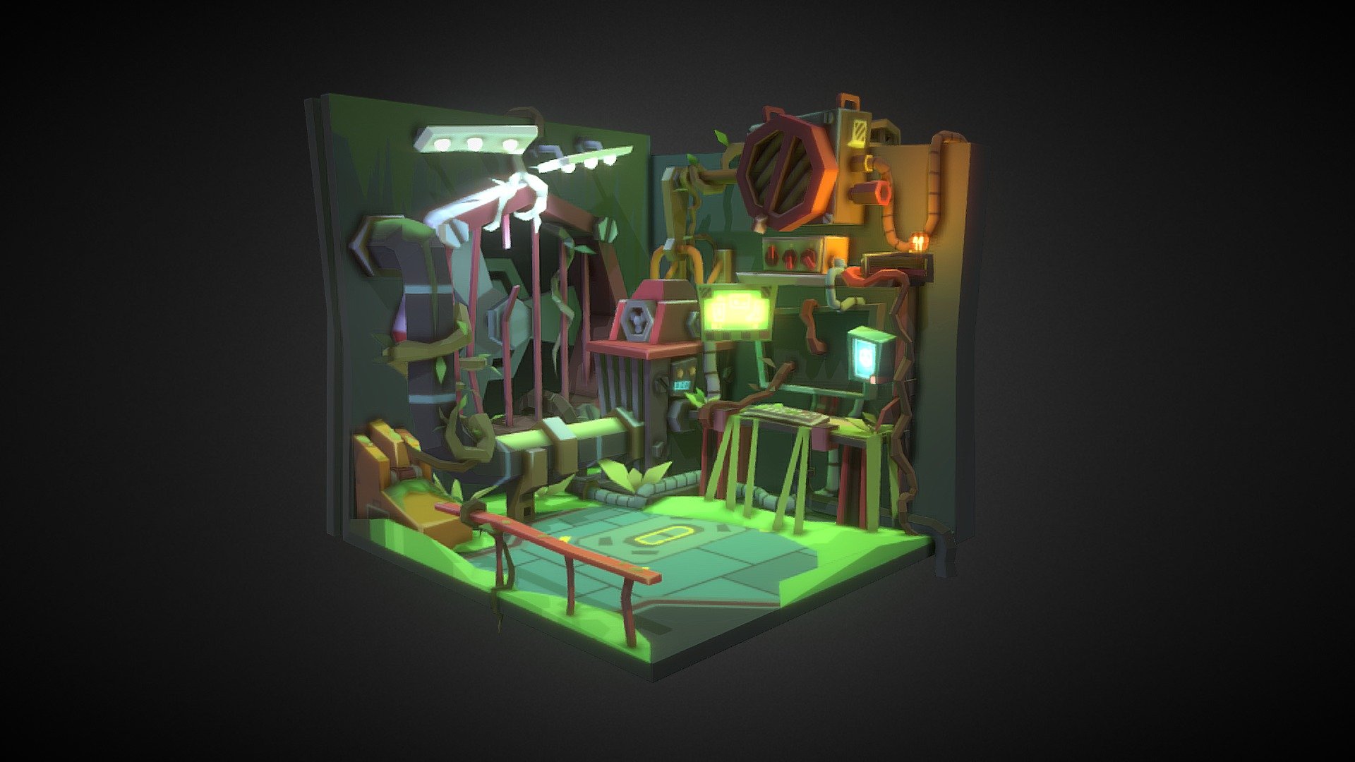 Abandoned Lab - 3D model by ANDRIESvdHEIDE [3d7180f] - Sketchfab