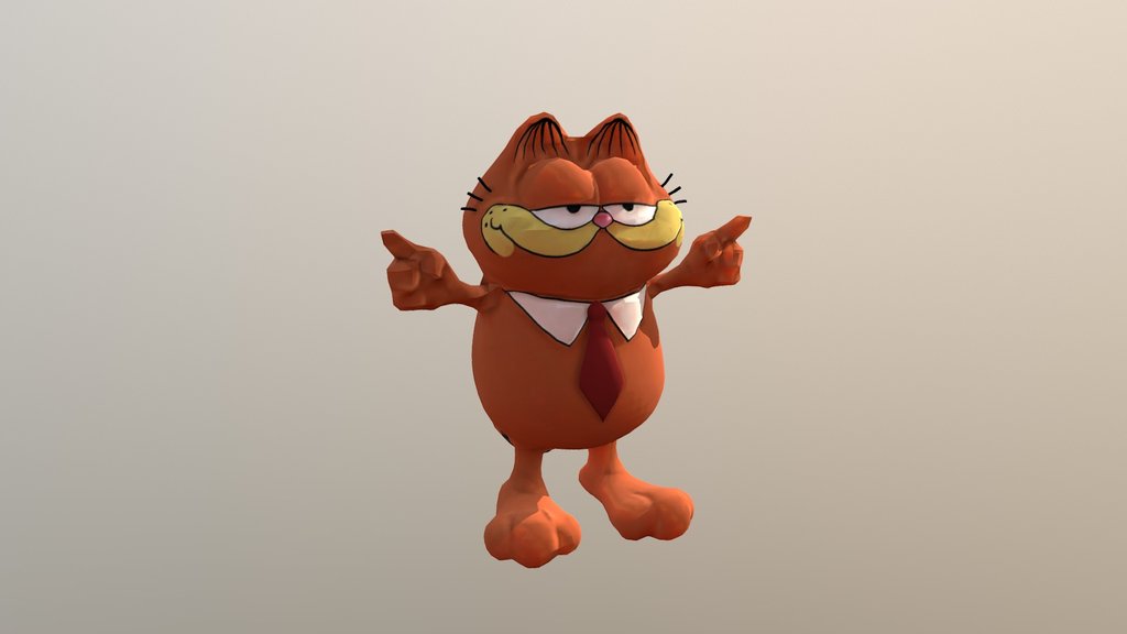 garfield - A 3D model collection by kandykanekim01 - Sketchfab