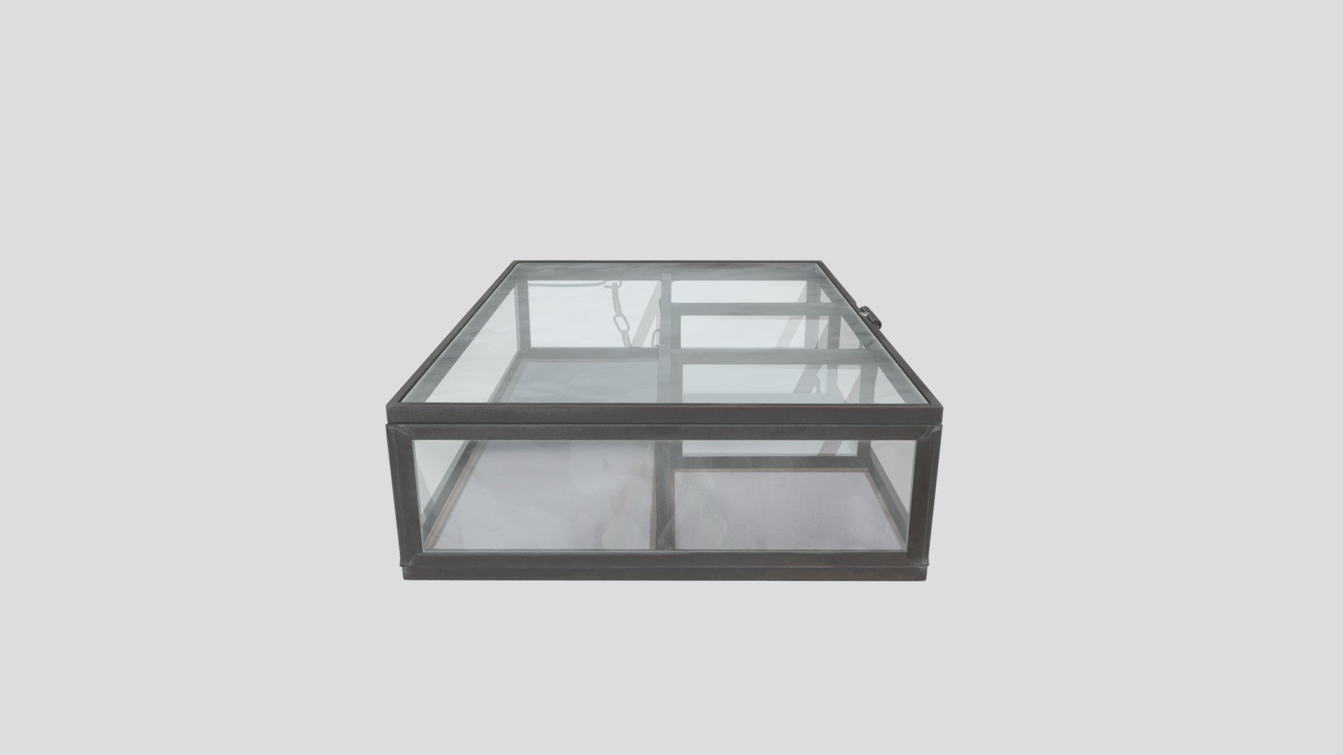 Rectangular jewelry box in clear glass - Buy Royalty Free 3D model by ...