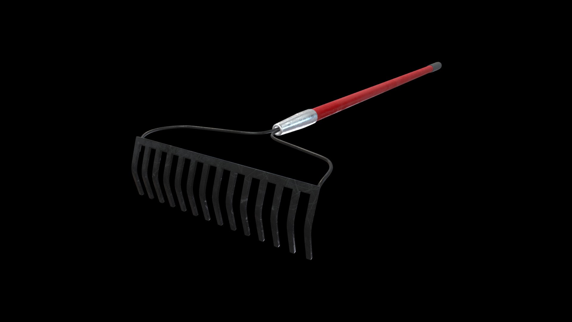 Garden Rake (High-Poly) - 3D model by Karl Beiler (@ArtOfKarlB ...