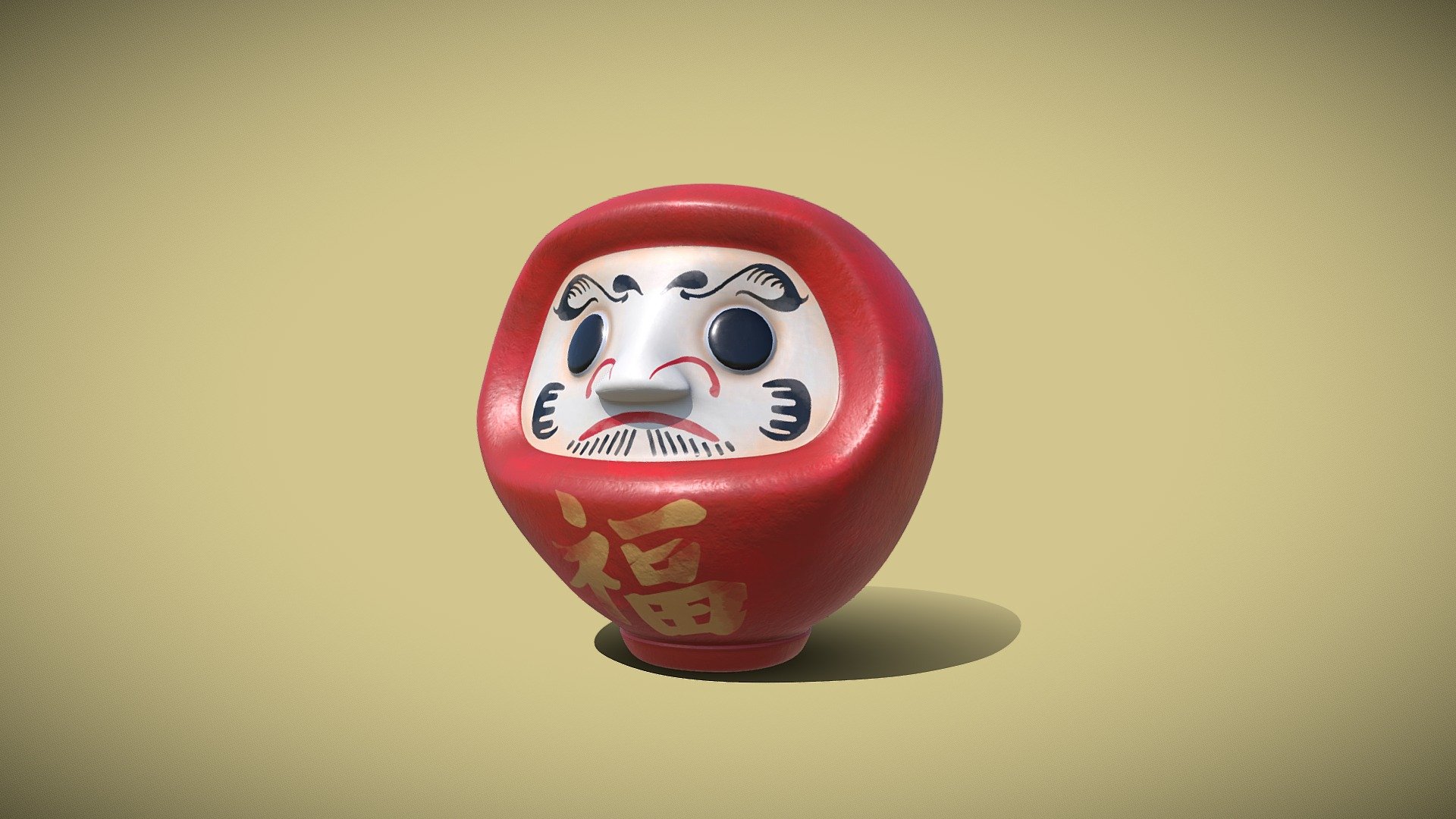 Daruma Doll - 3D model by JojoTZ [3d7447a] - Sketchfab