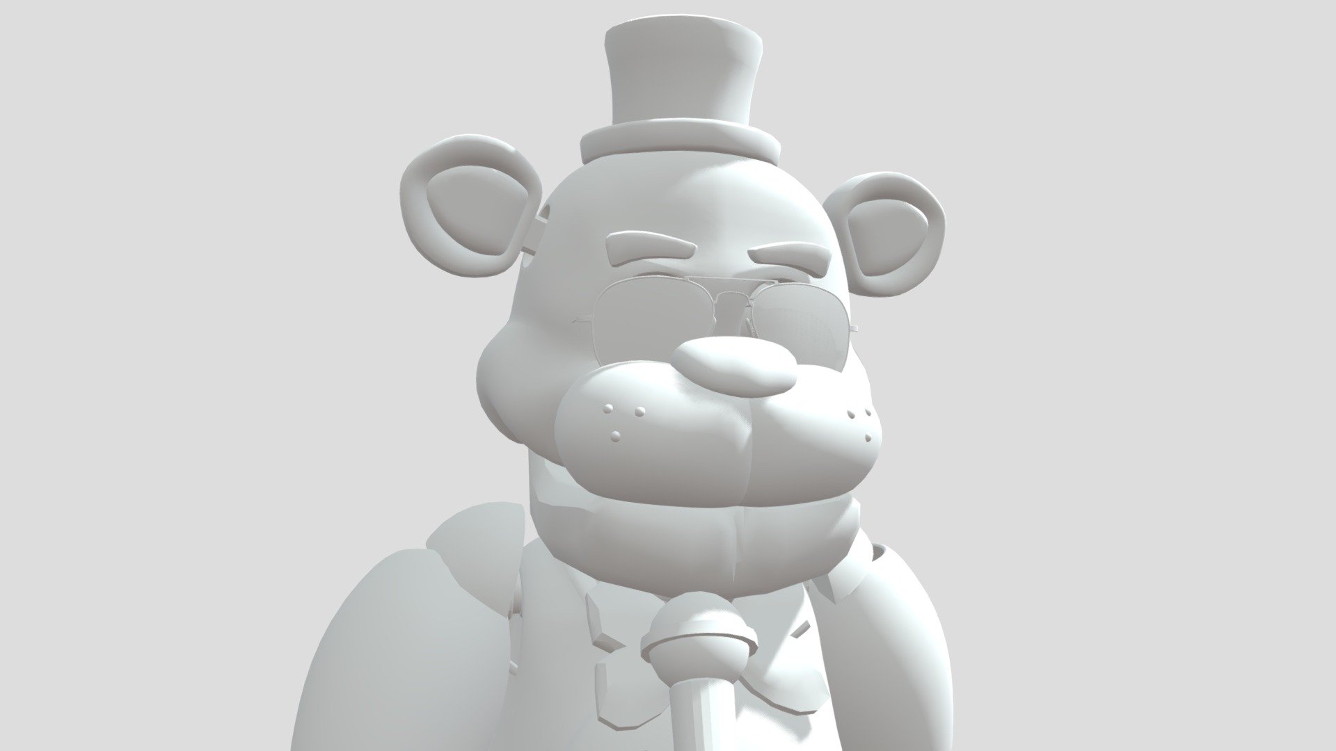Freddy Fazbear with Sunglasses on - Download Free 3D model by ...
