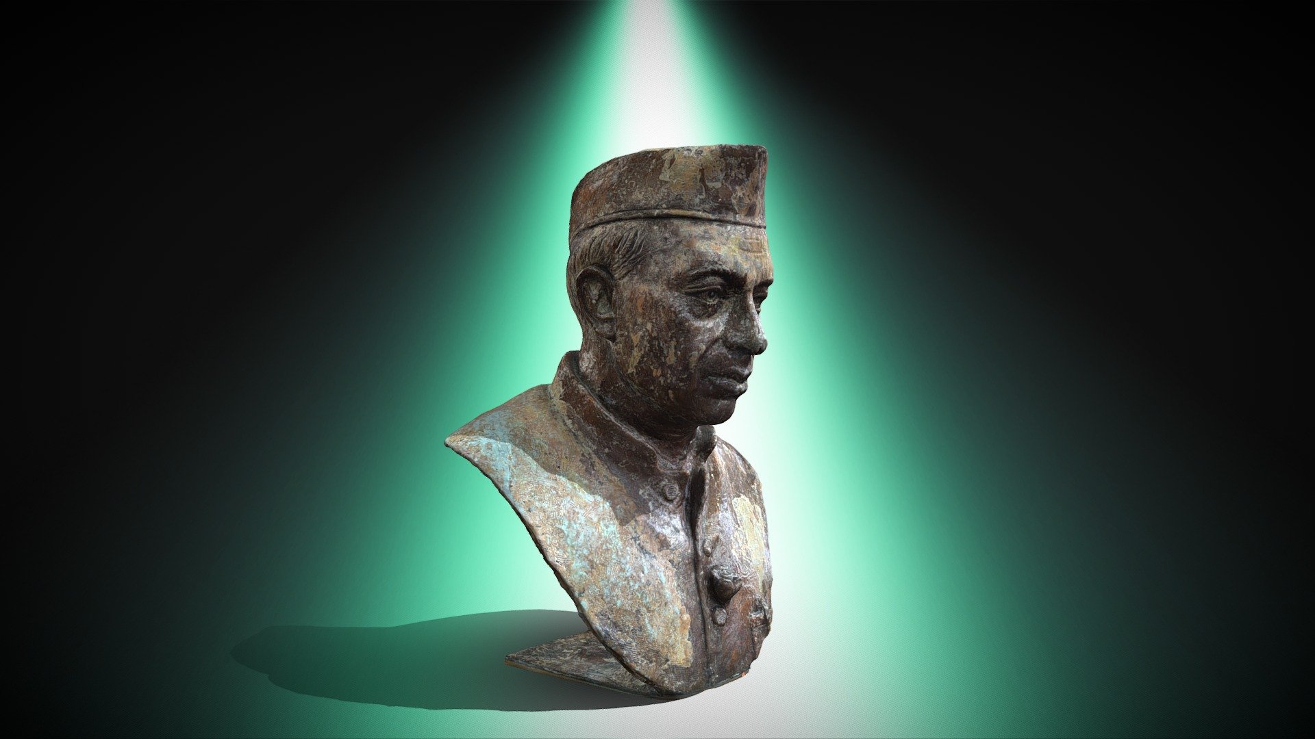 313-ST-Statue of jawaharlal nehru - Buy Royalty Free 3D model by ...