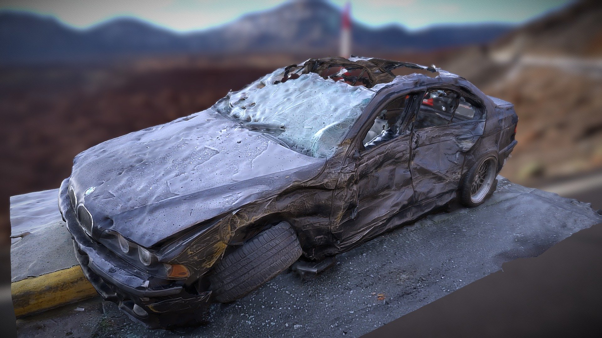 Wrecked 2003 BMW M5 - Download Free 3D model by Sircher [3d7710b ...