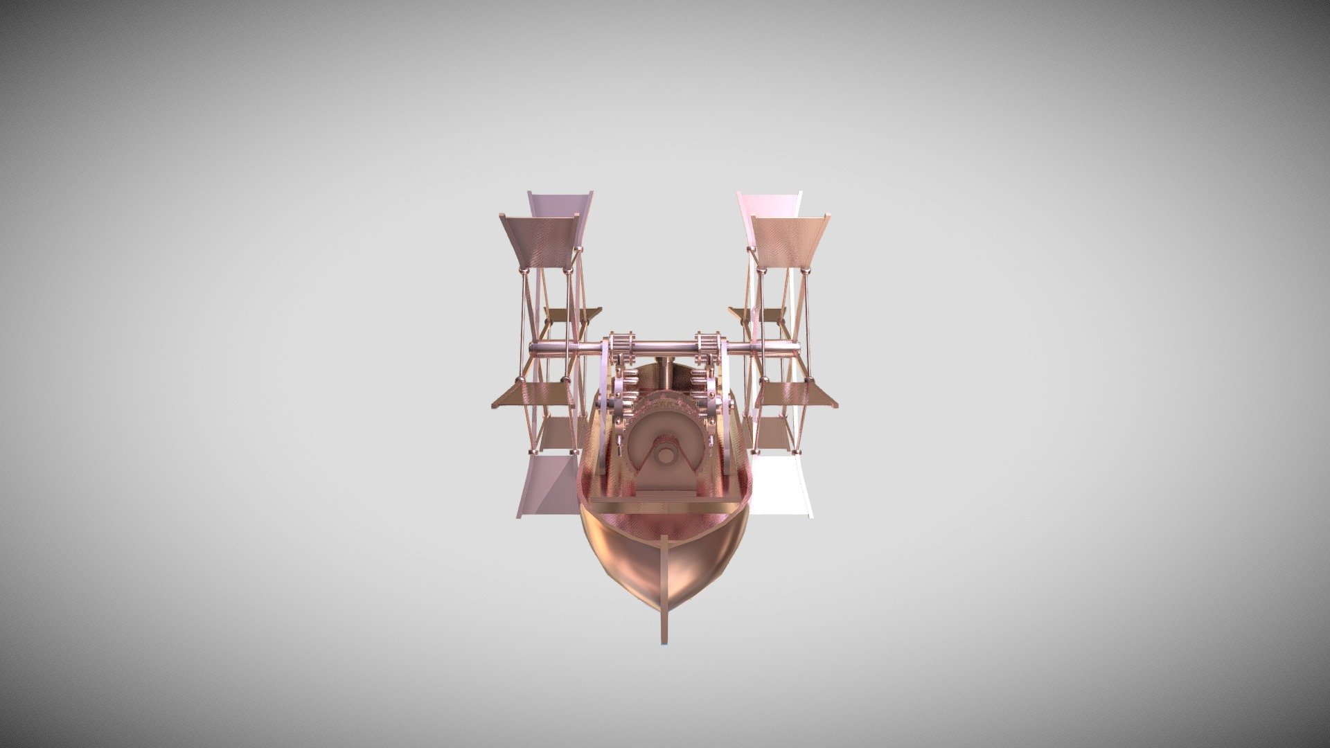 Barca a pale - 3D model by wayexperience [3d77d31] - Sketchfab