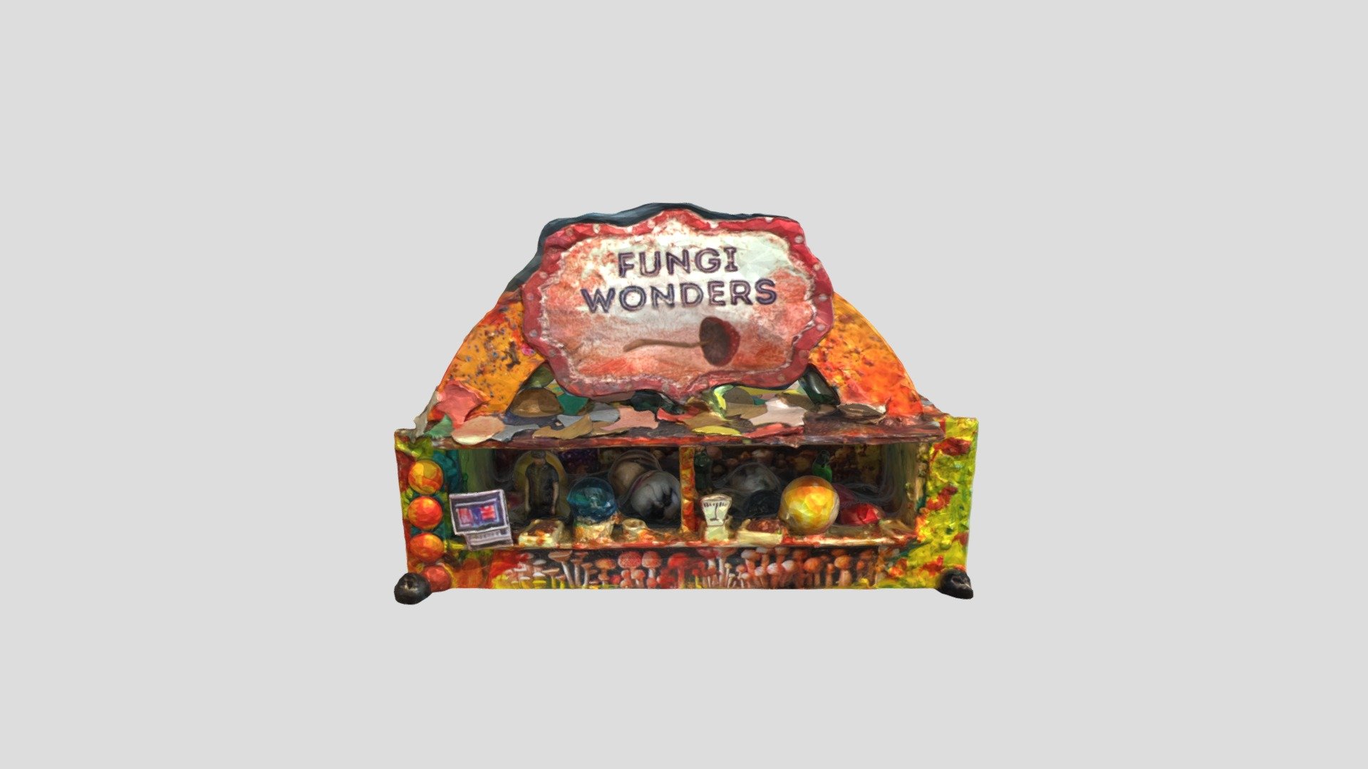 Fungi Wonders 1:87 (LOW POLY version for VR) - Download Free 3D model ...