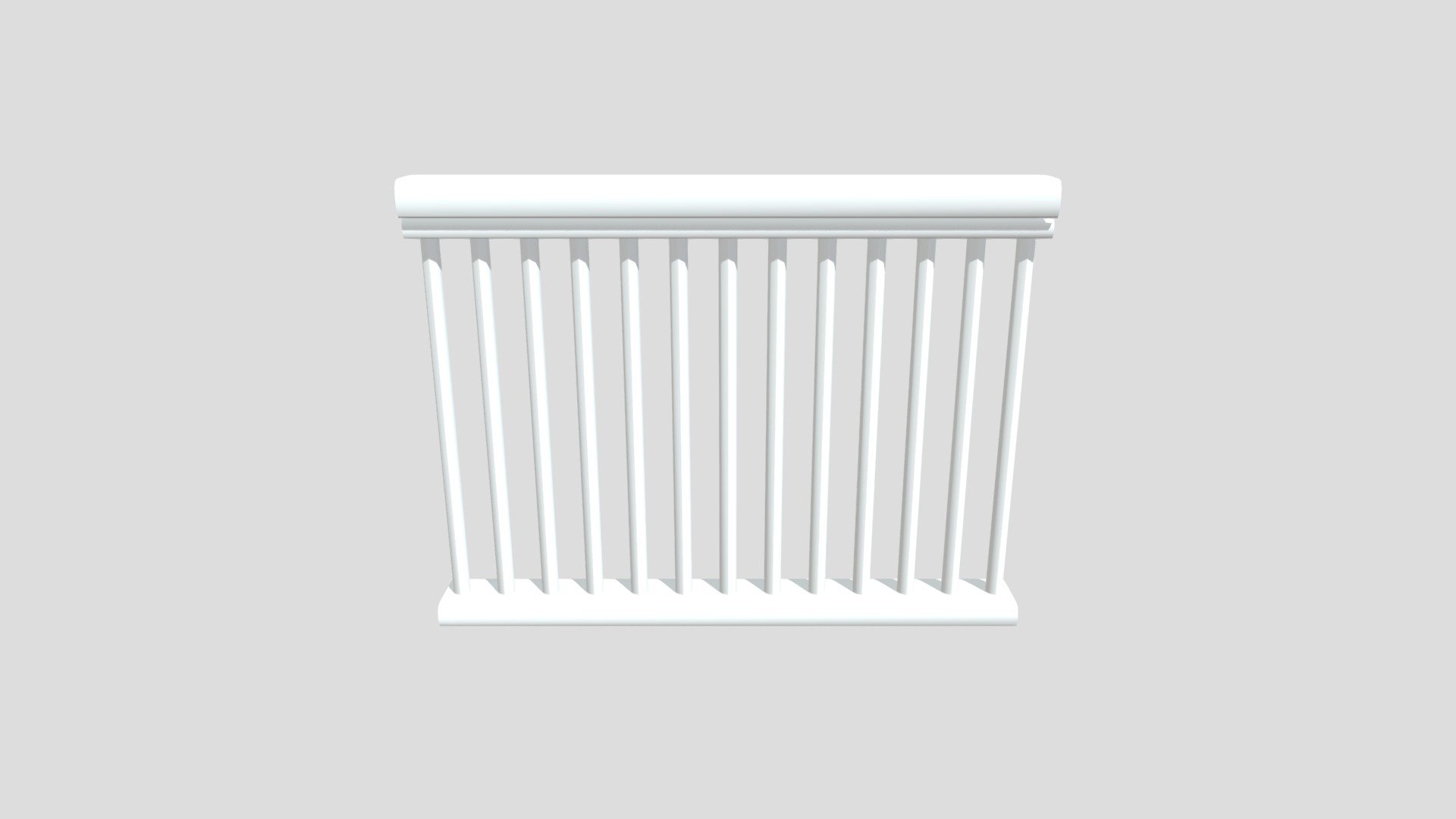 Rounded edges railing 241 - Download Free 3D model by 1-3D.com [3d7e069 ...