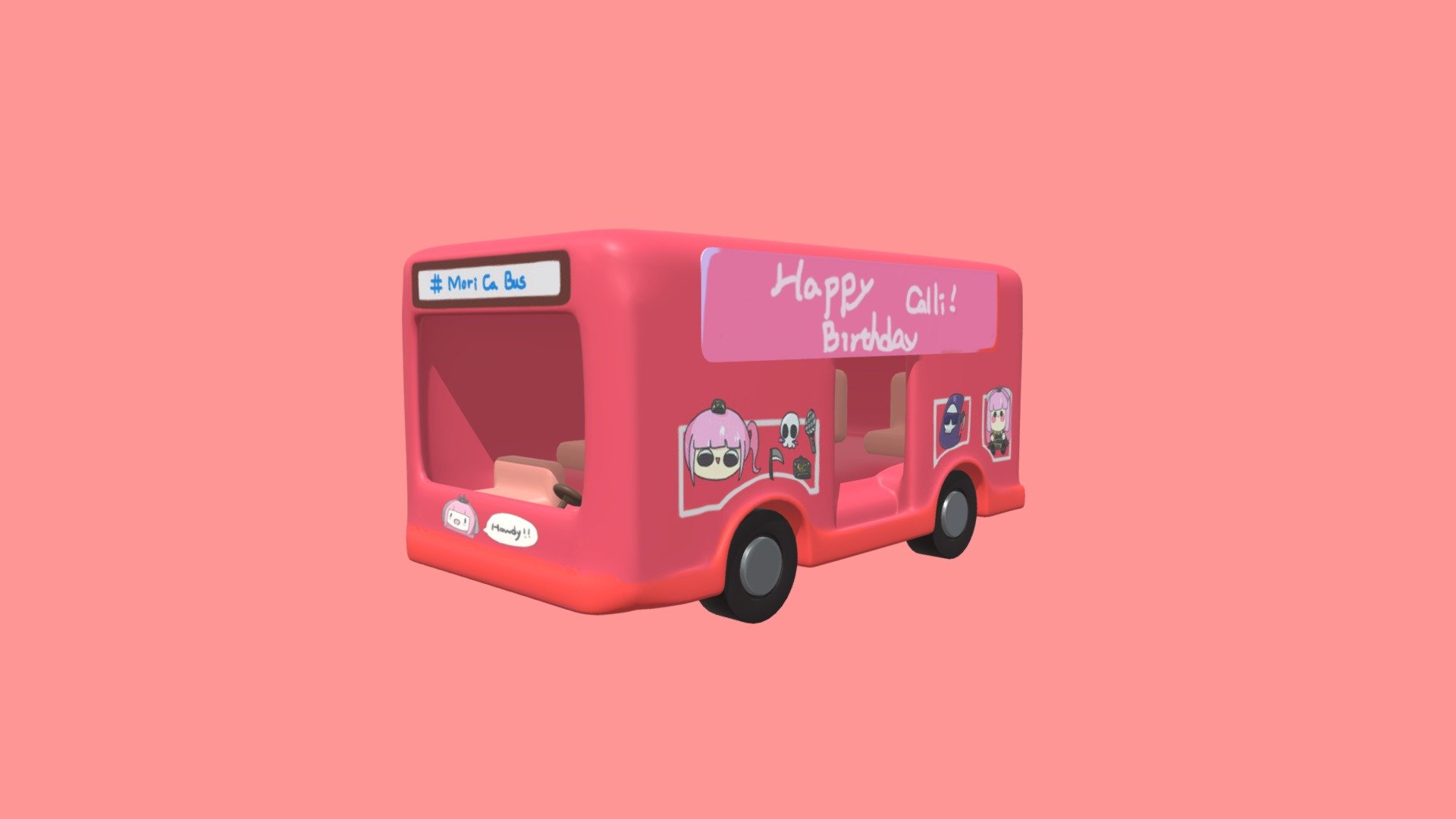 Mori Calliope's Bus - Download Free 3D model by BunnyGame (@BunnyGameTW ...