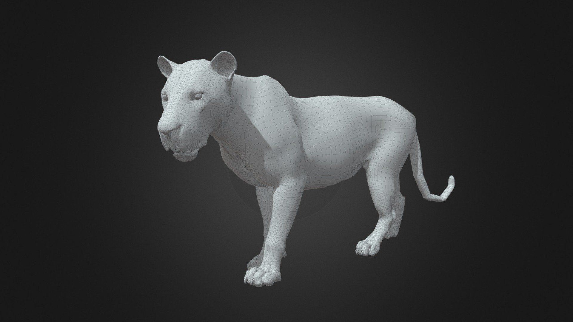 Lion Rigged Basemesh - 3D model by Creature Guard (@creatureguard ...